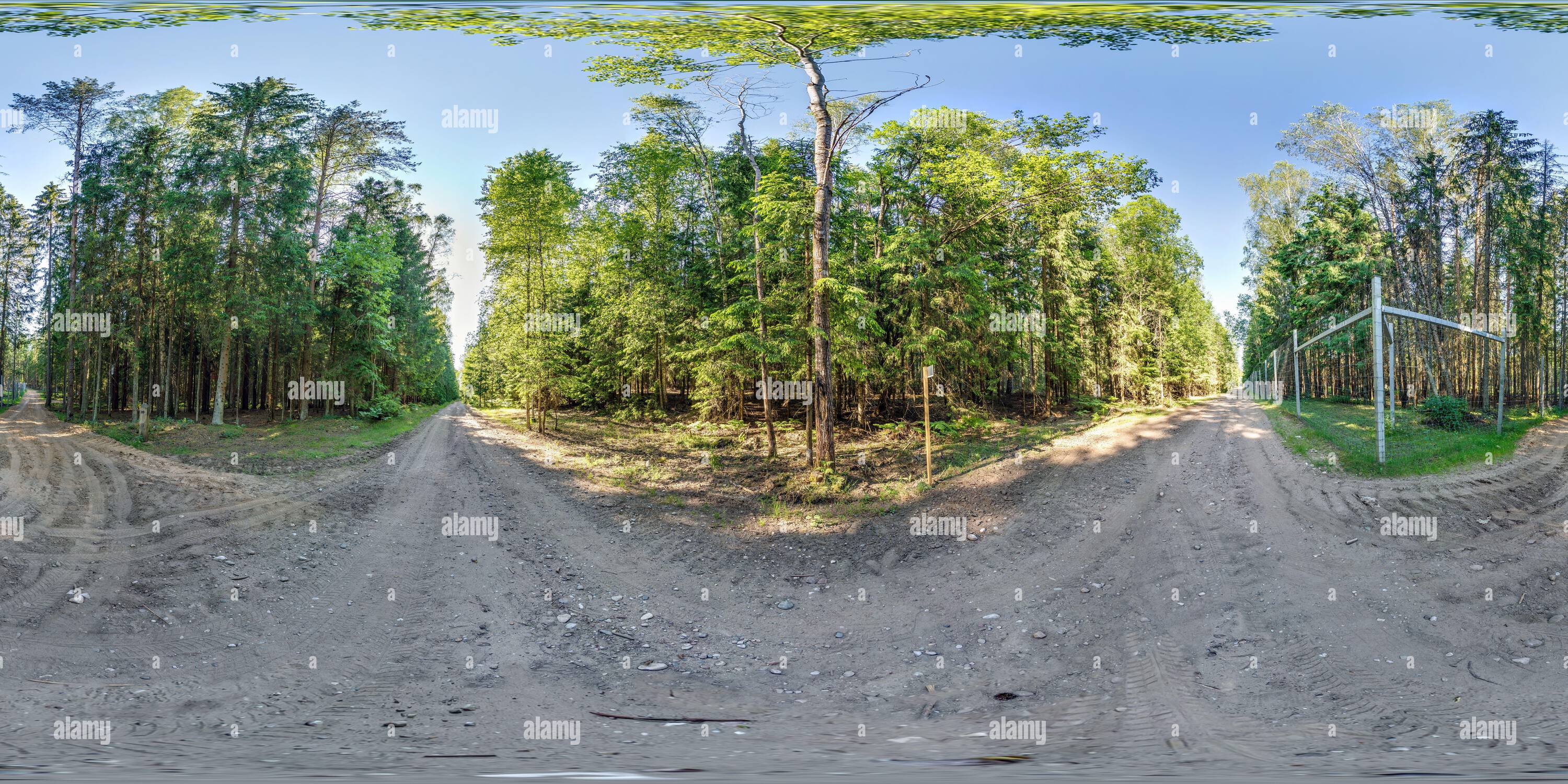 360° view of full seamless spherical hdr 360 panorama on no traffic ...