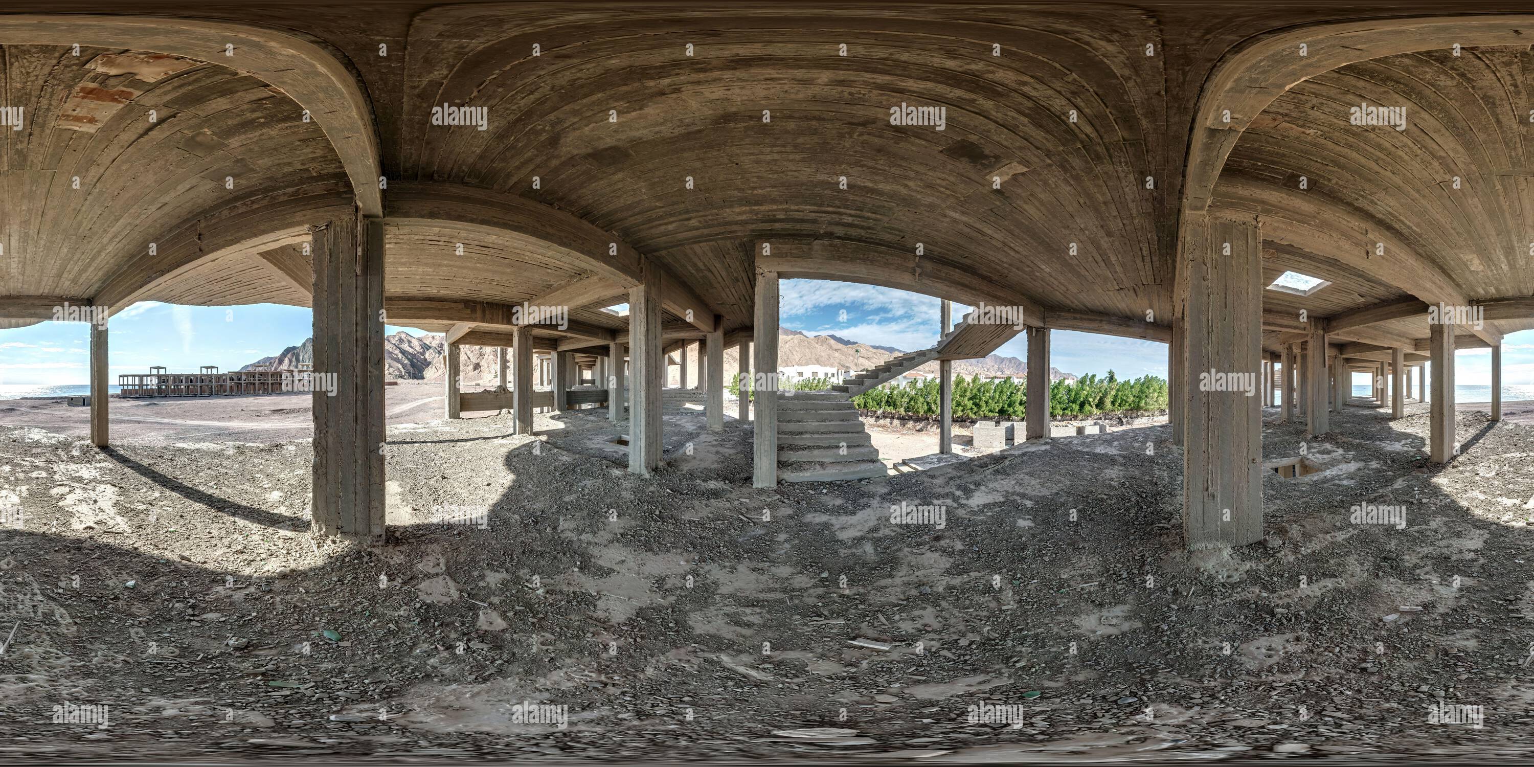 360° view of full seamless spherical hdr panorama 360 degrees in frame ...