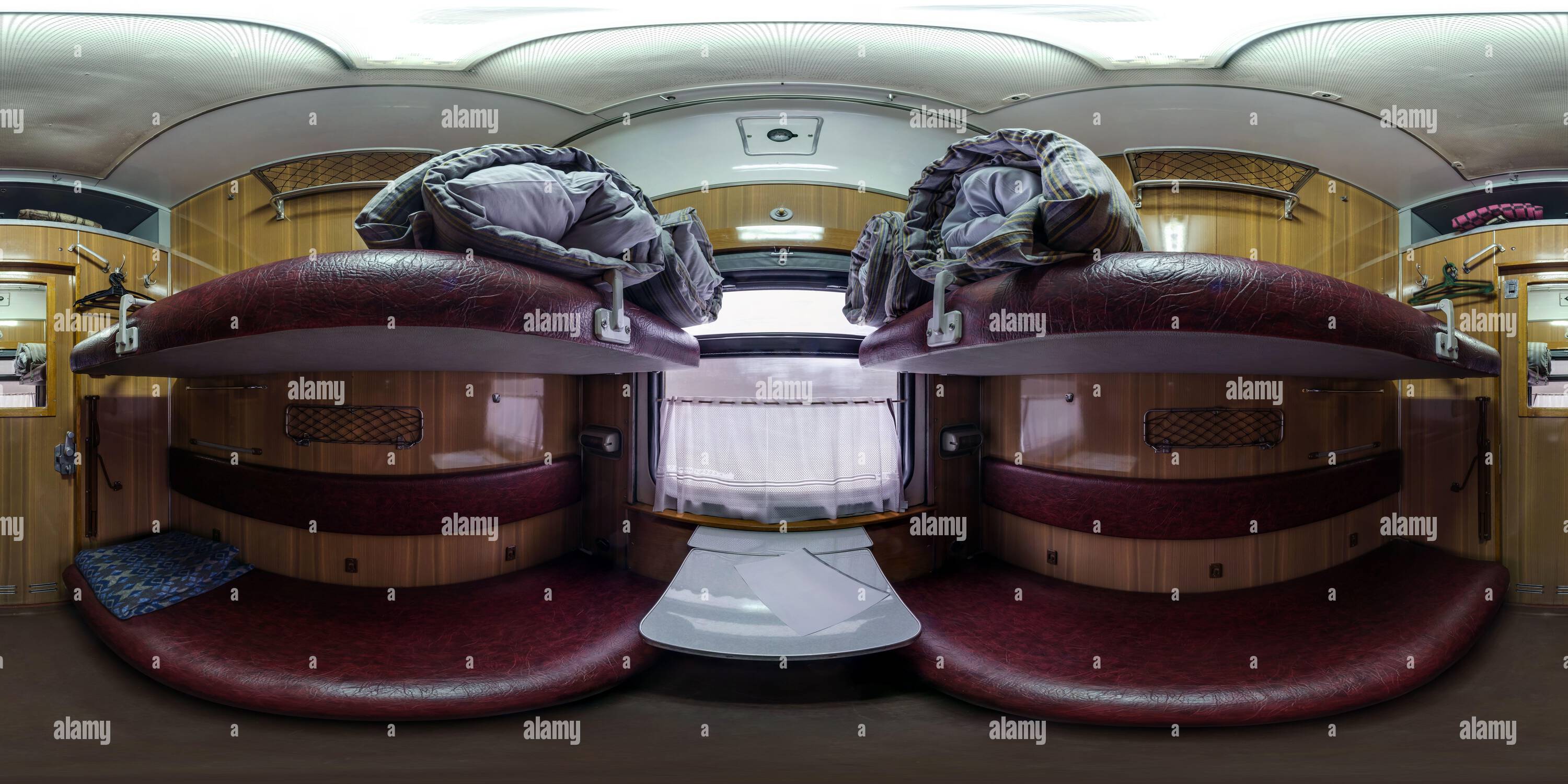 360° view of hdr panorama 360 view in interior of passenger compartment ...