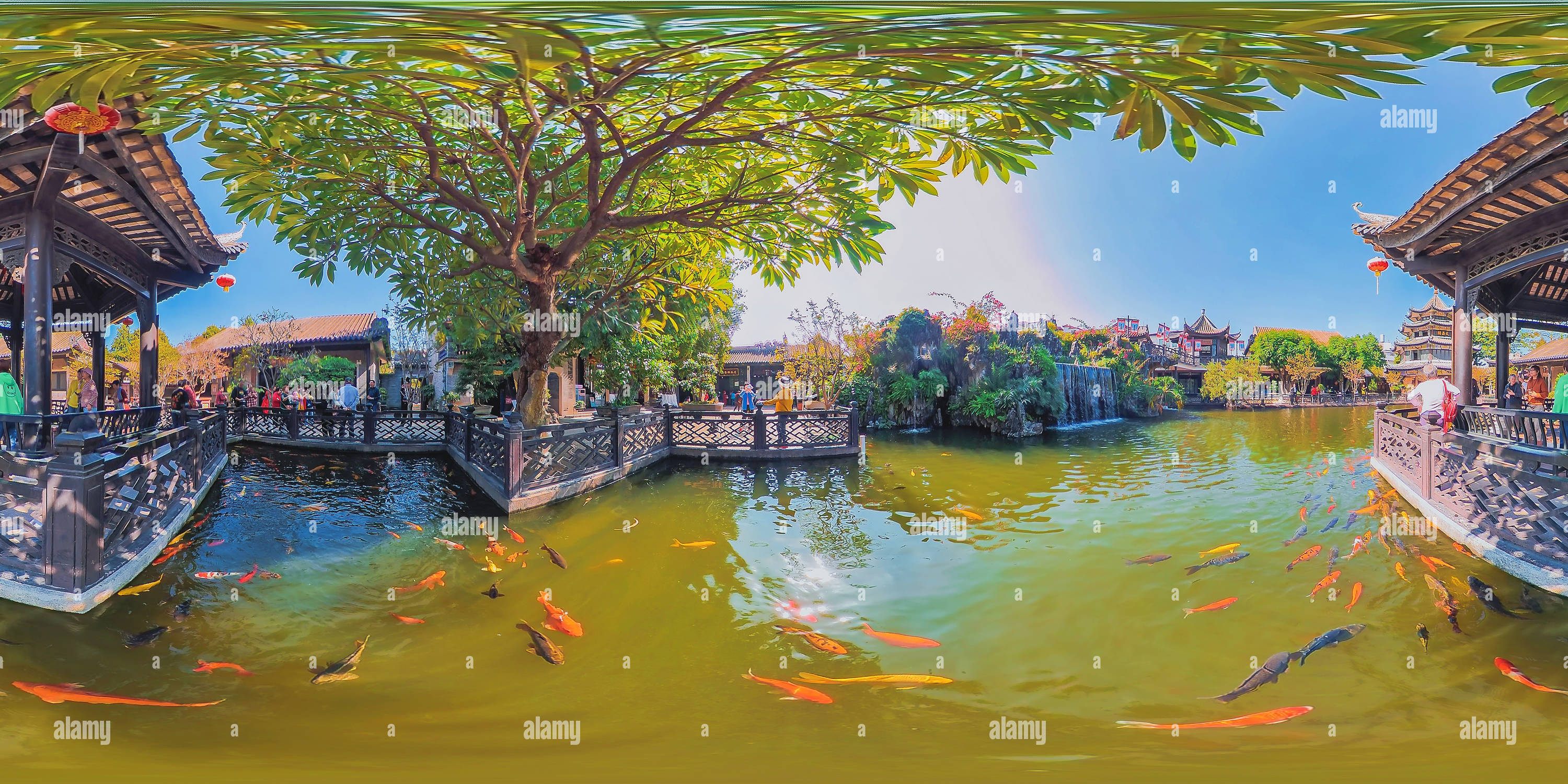 360° view of Fish Observing Pavilion - Alamy