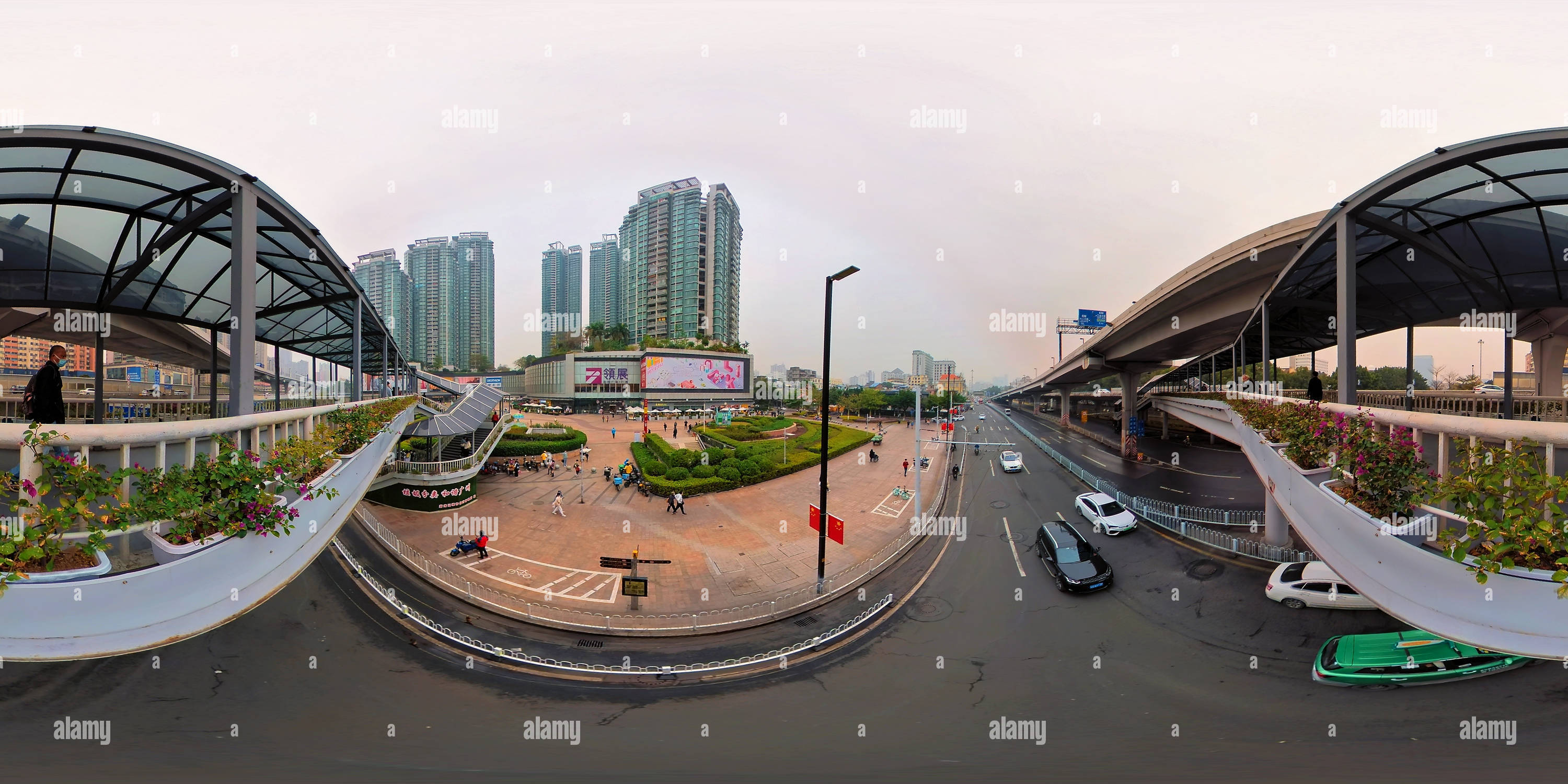 360° view of Urban transport hub - Alamy