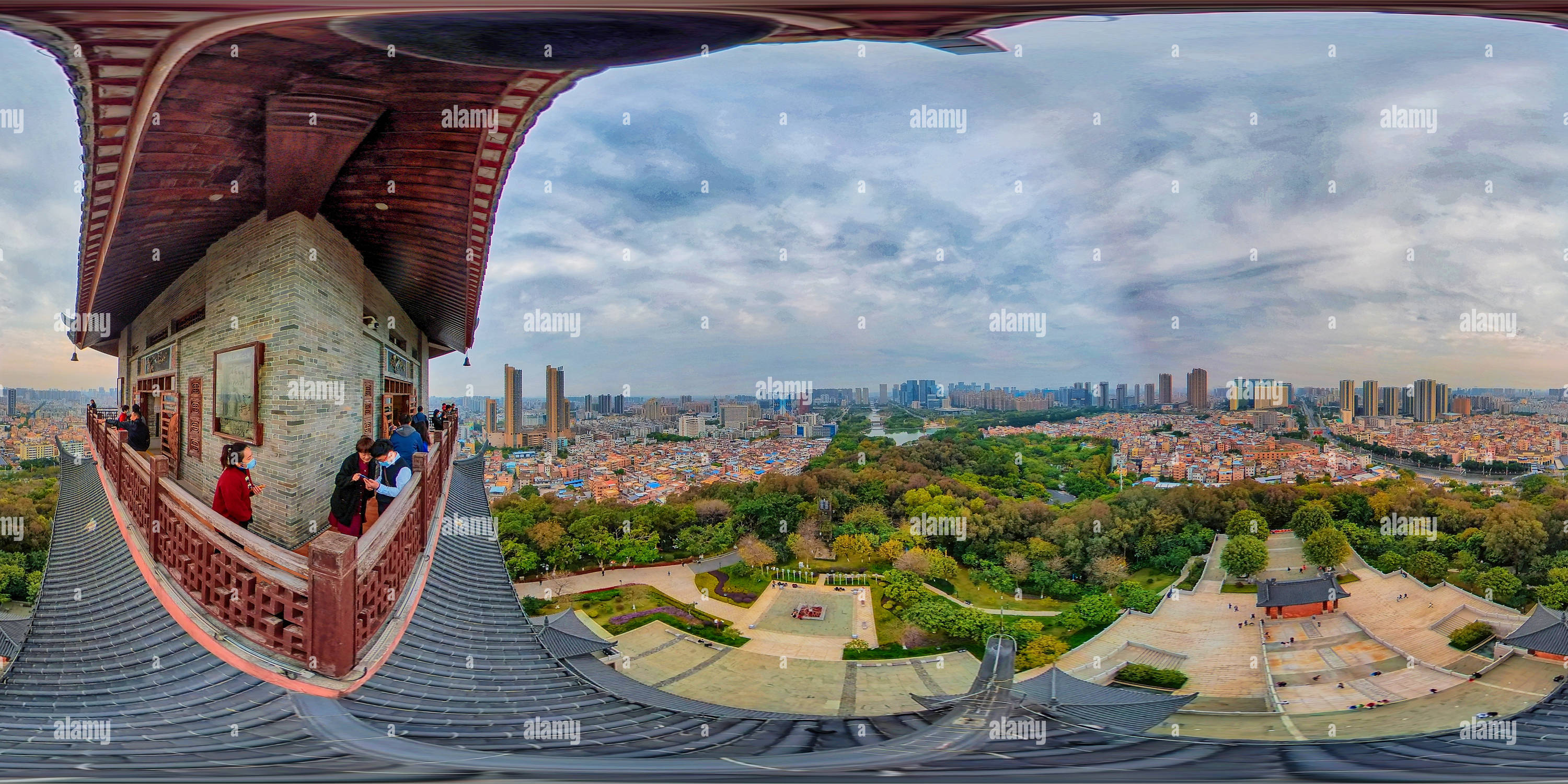 360° view of View from kuixing Pavilion魁星阁上观景 - Alamy