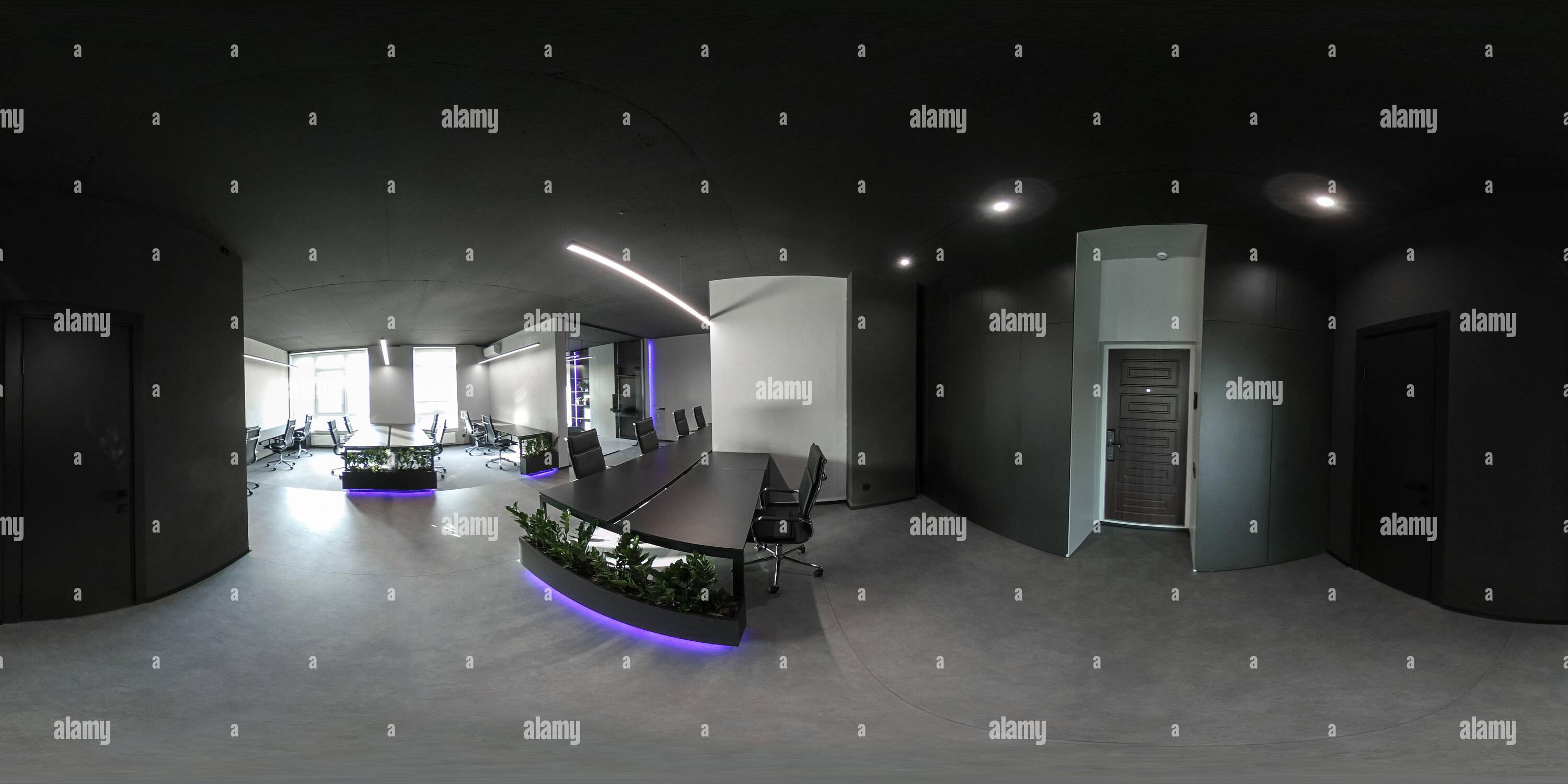 360° view of Modern office interior - Alamy