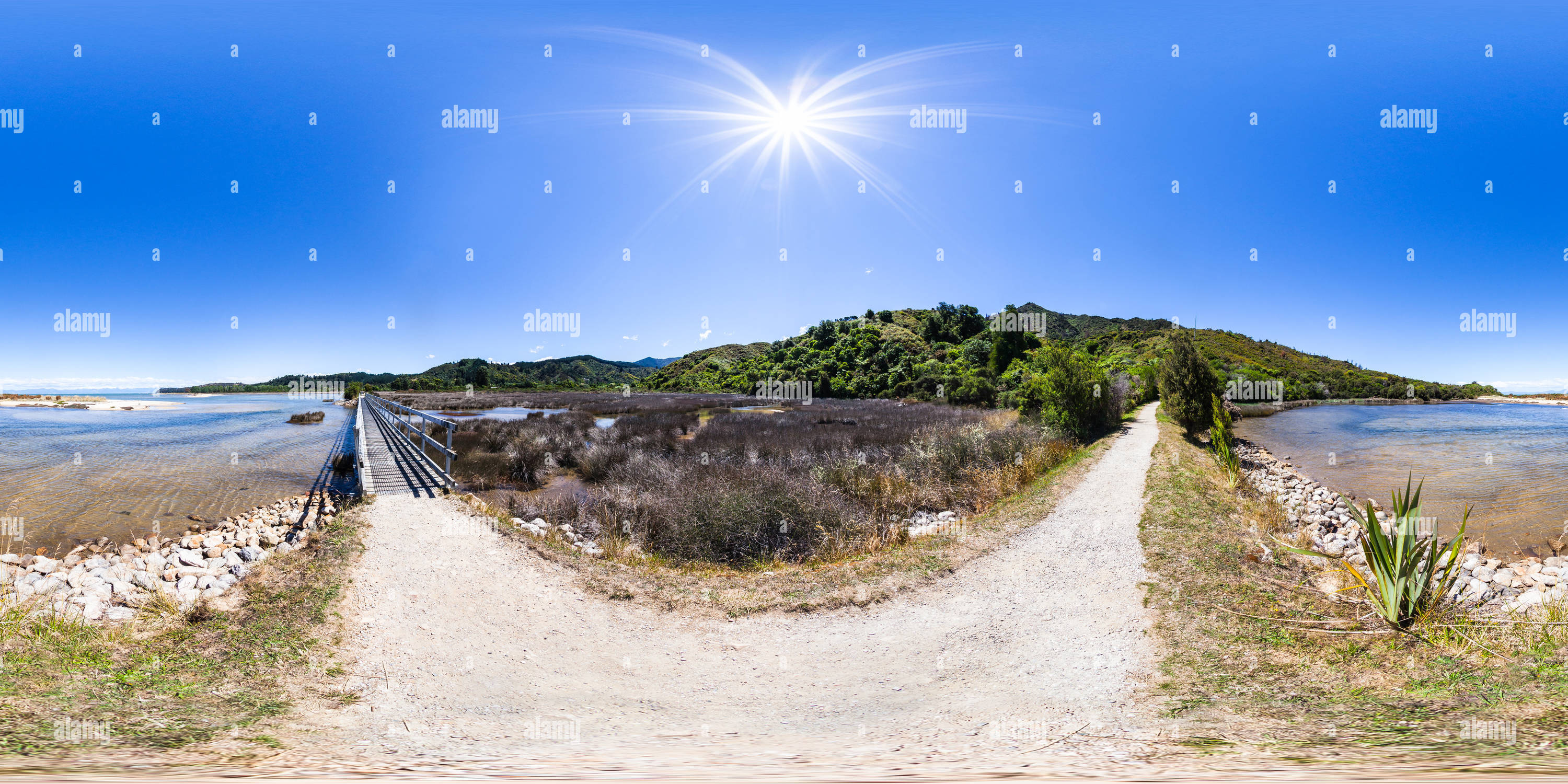 360° view of Abel Tasman Walkway - Sandy Bay - Abel Tasman National ...