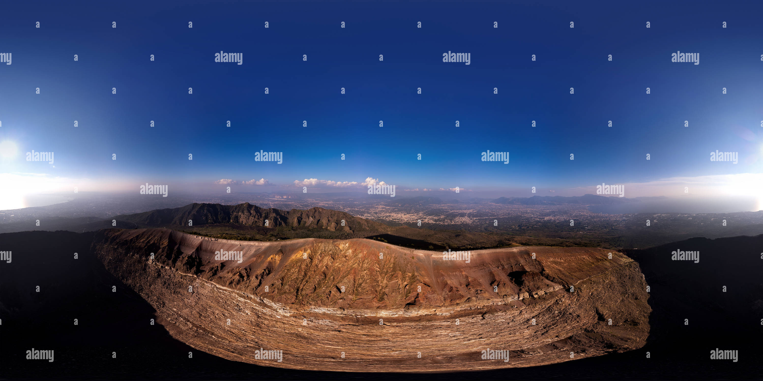 360° view of View from above Mount Vesuvius - Alamy