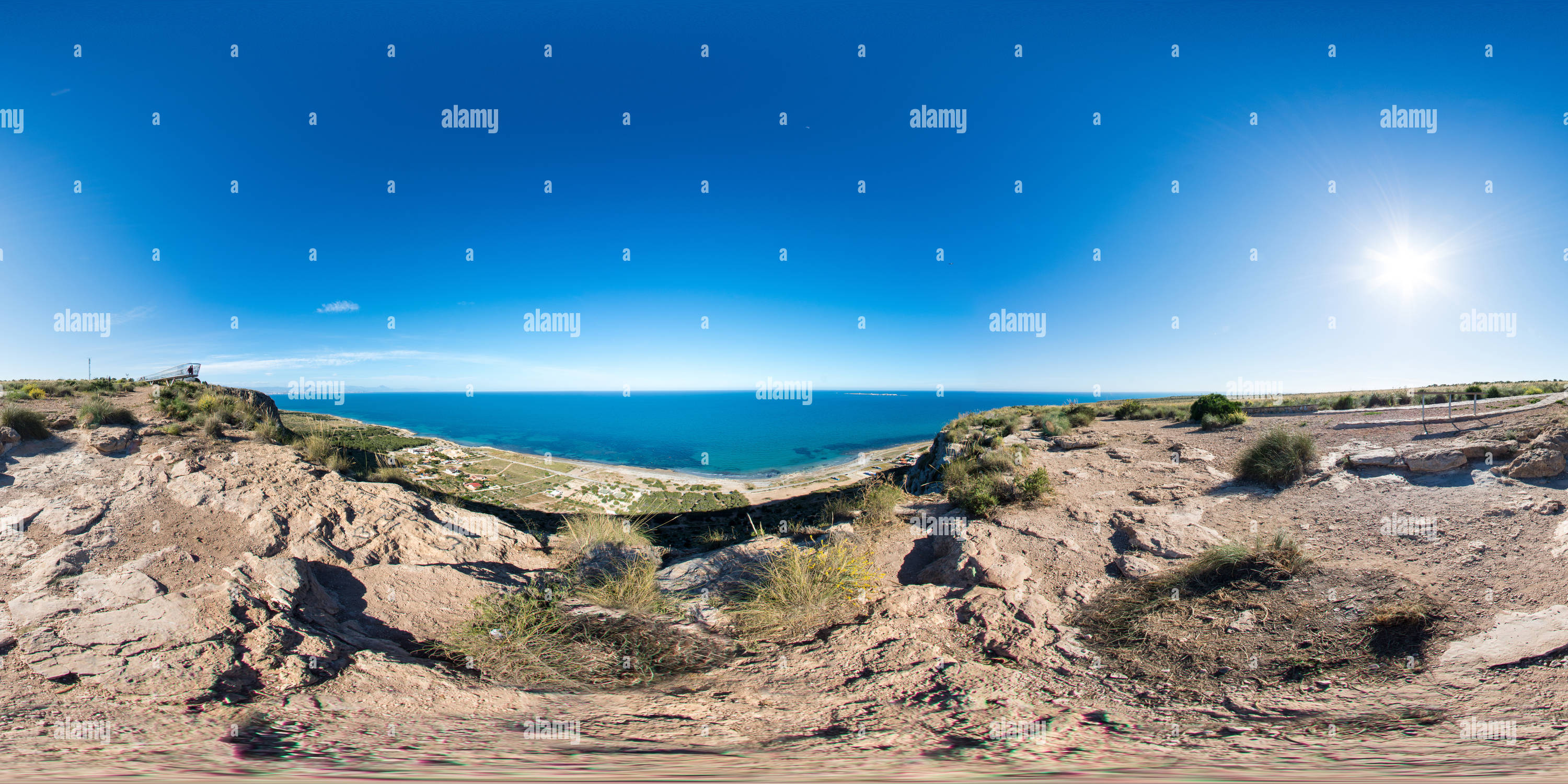 360° view of Light house Santa Pola - Alamy