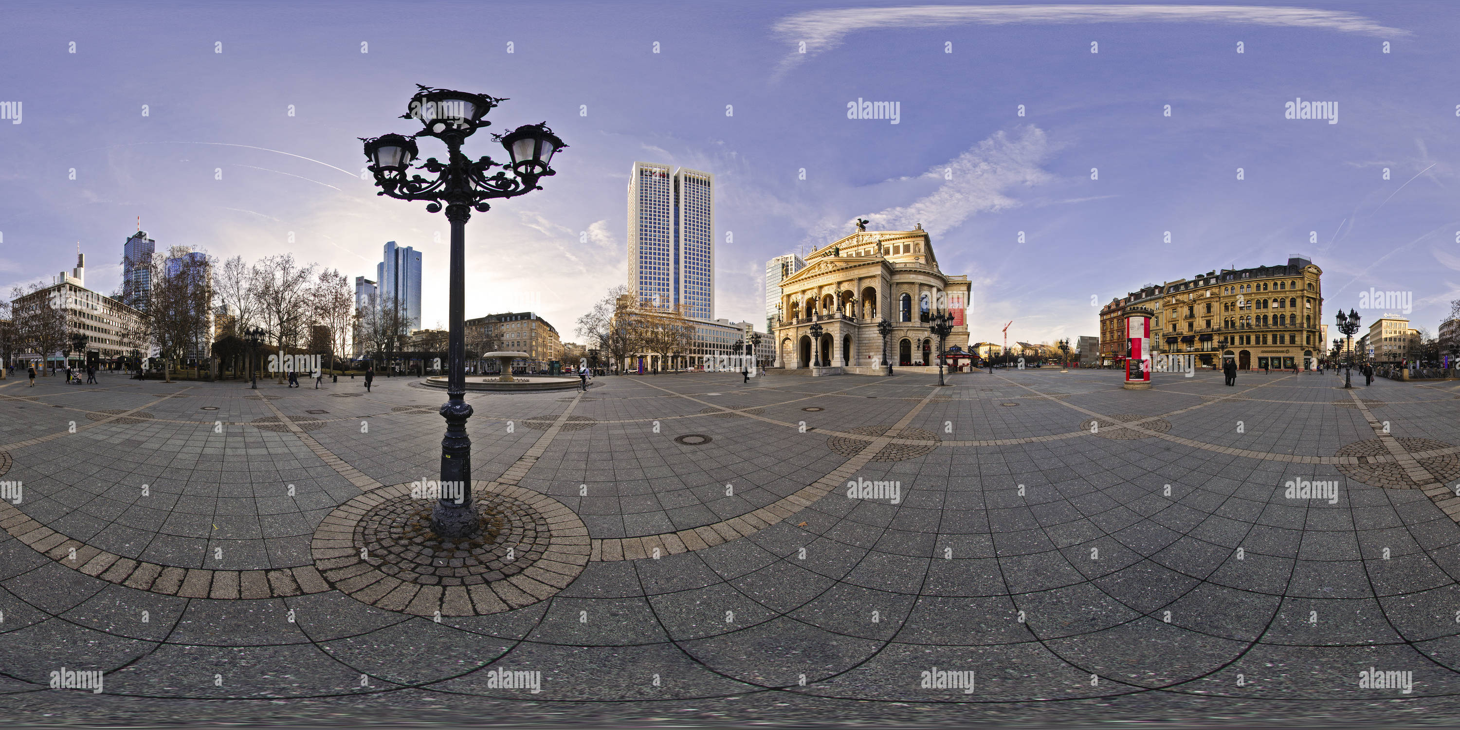 360° view of Frankfurt - Opernplatz - Alamy