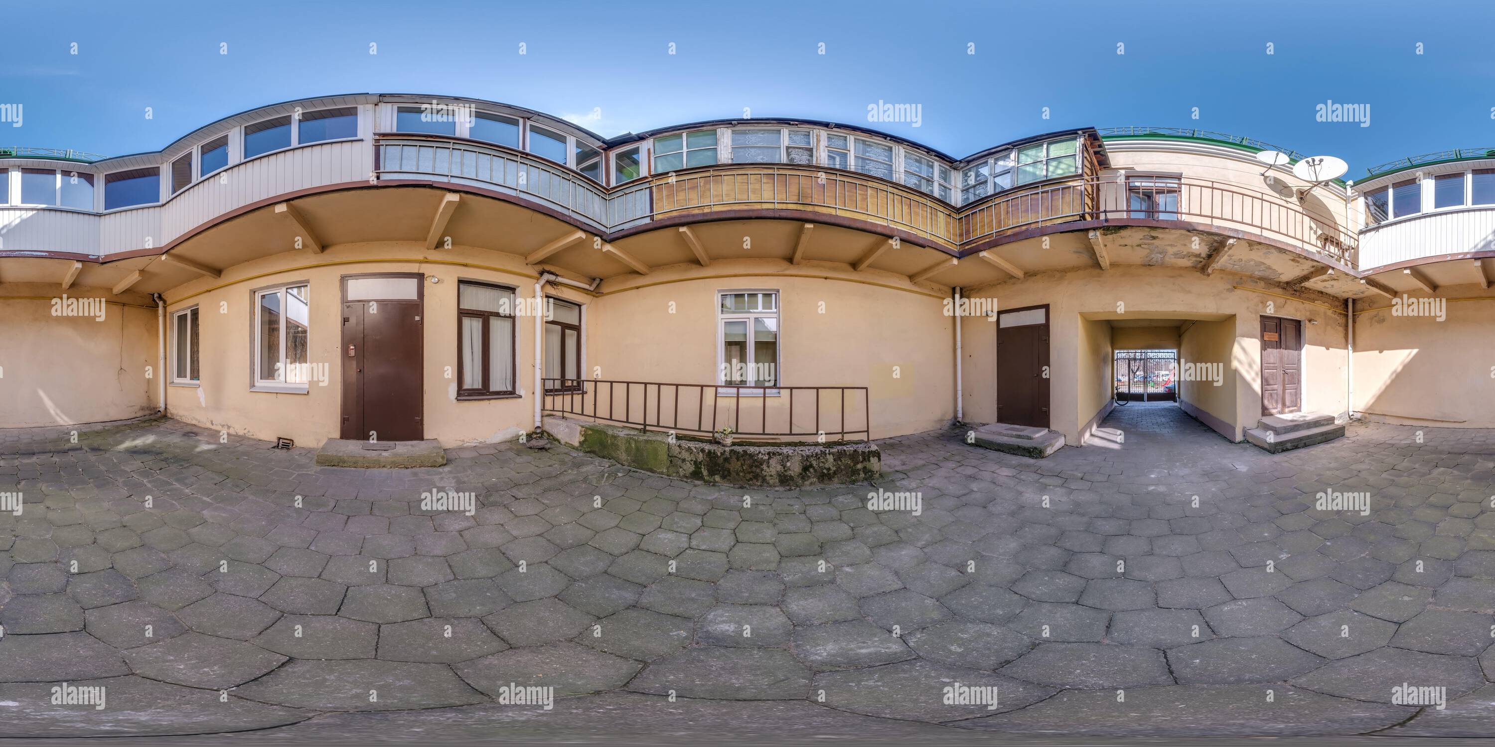 360° view of full seamless spherical hdri 360 panorama view near old ...