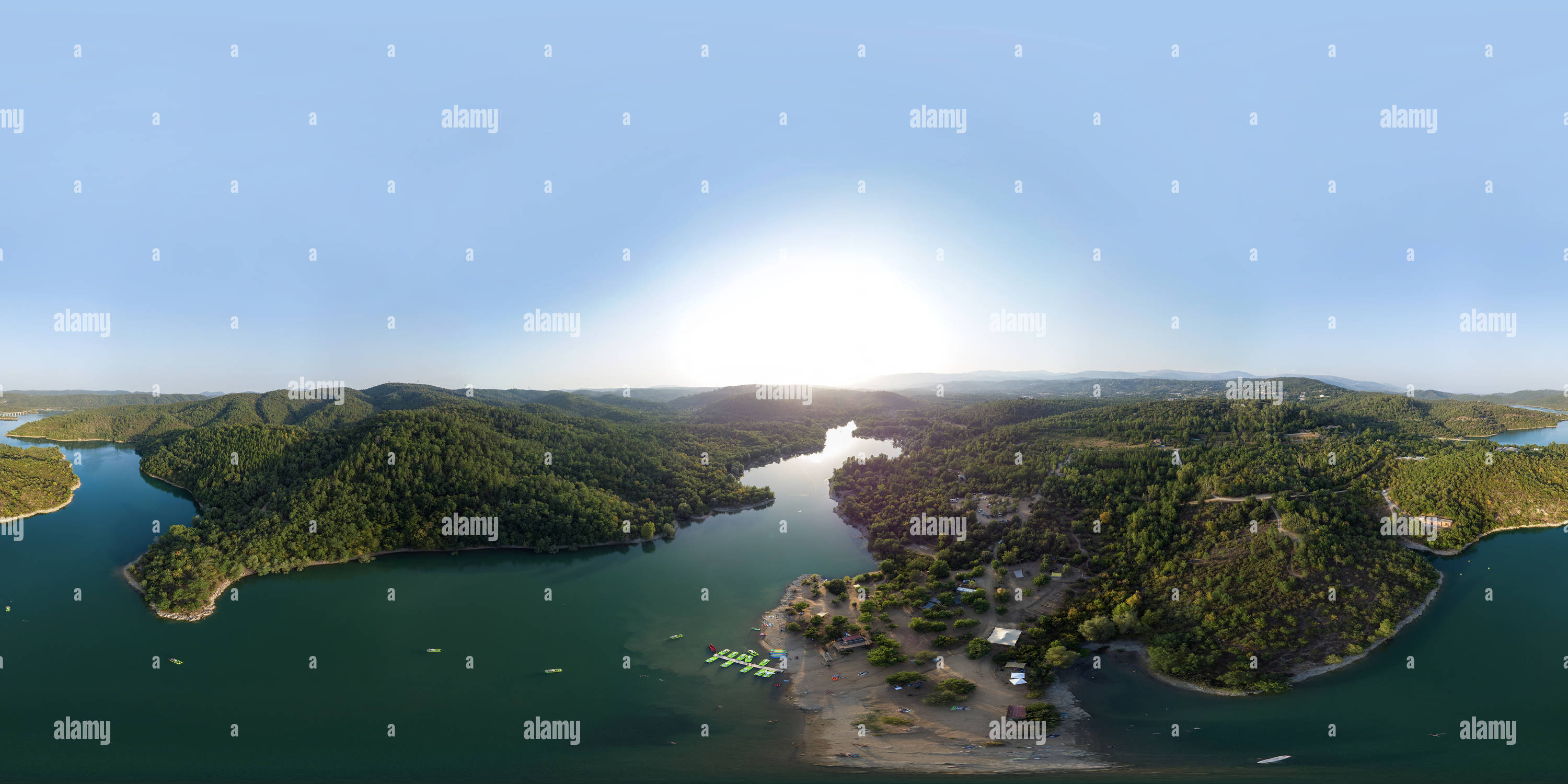 360° view of Lac de Saint Cassien - Alamy