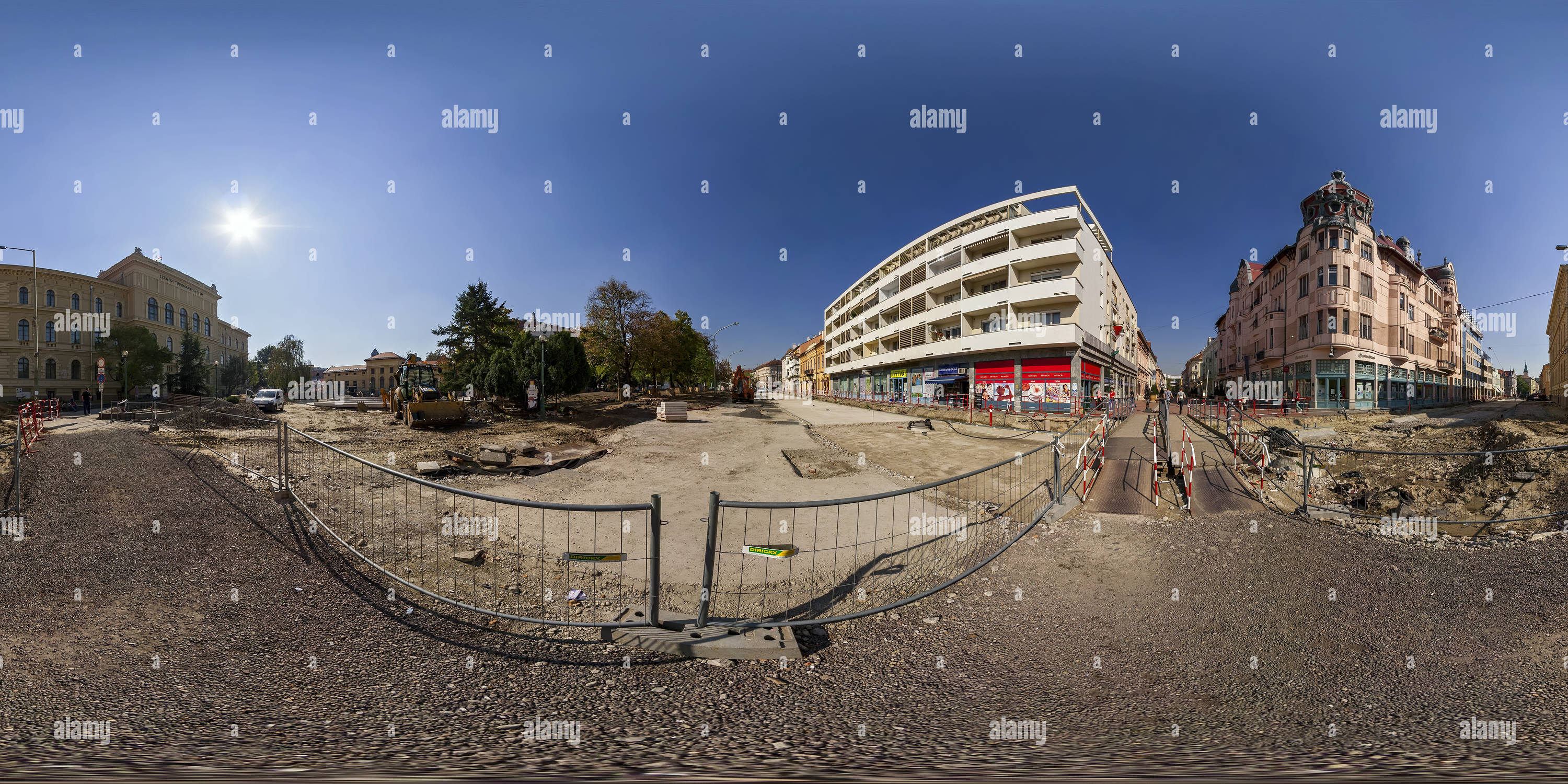 360° view of Dugonics square construction - Alamy
