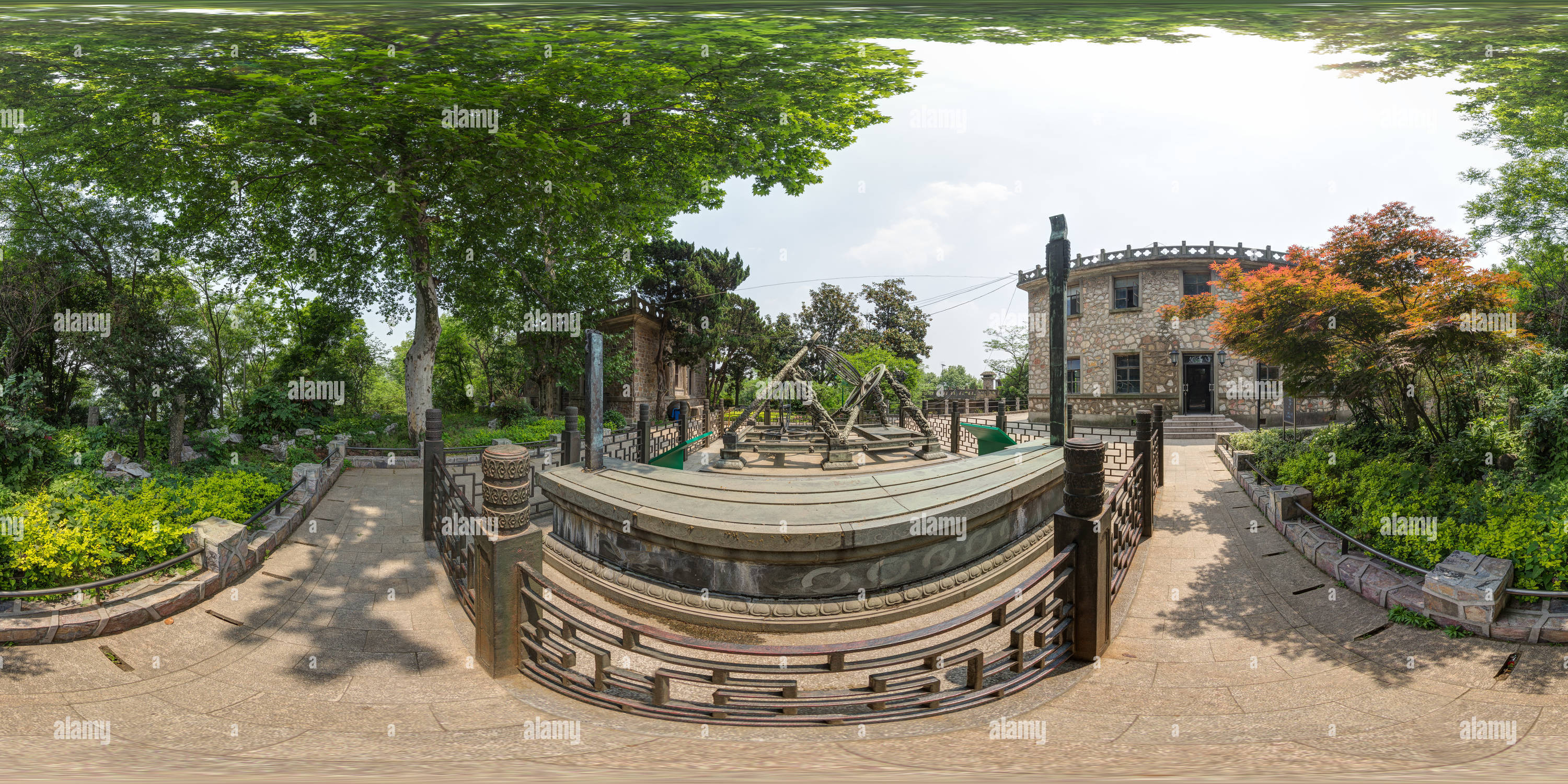 360° view of Nanjing - Purple Mountain Observatory - armillary sphere ...