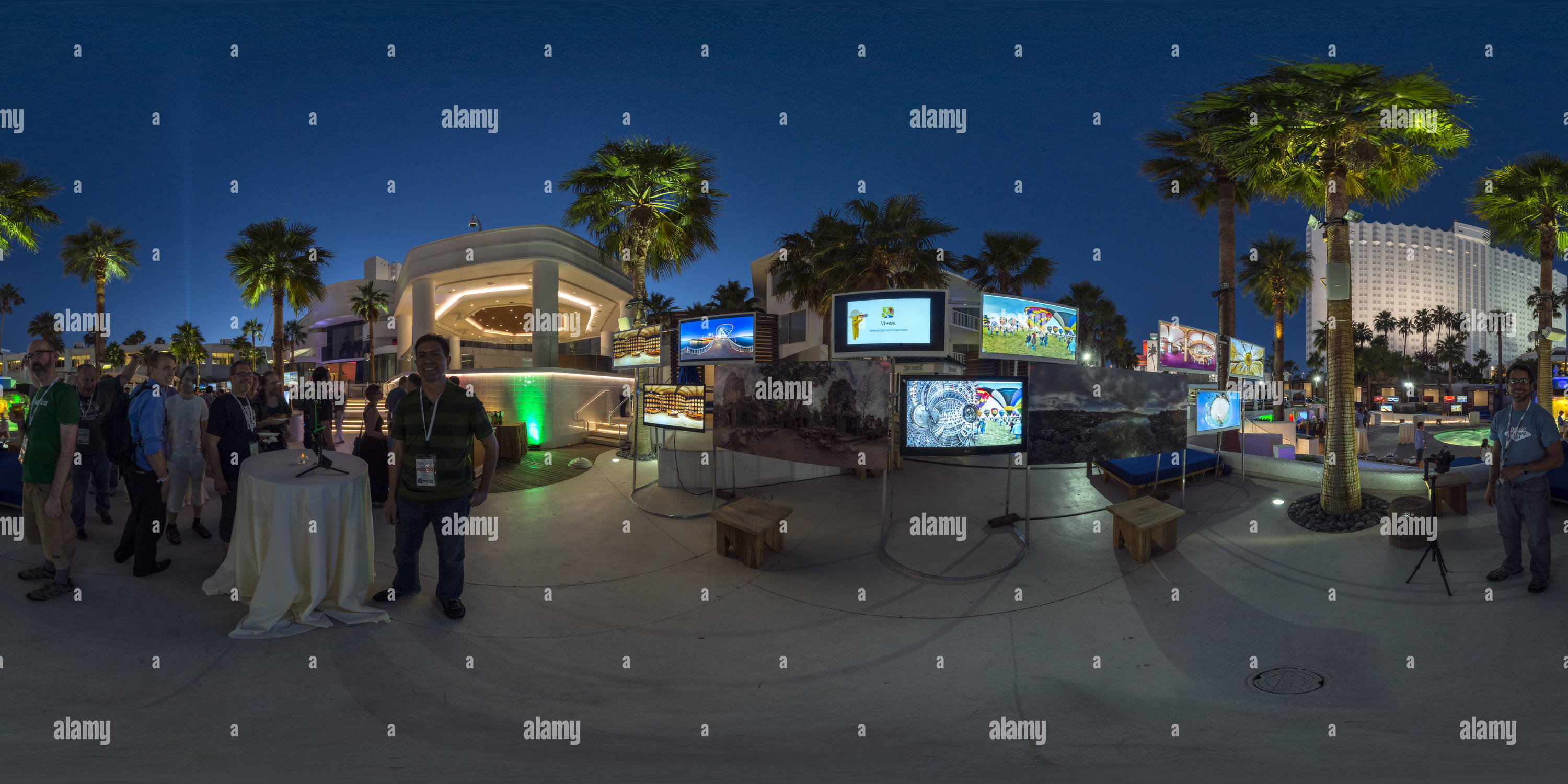 360° view of Las Vegas 2014 IVRPA - Google Pool Party - Alamy