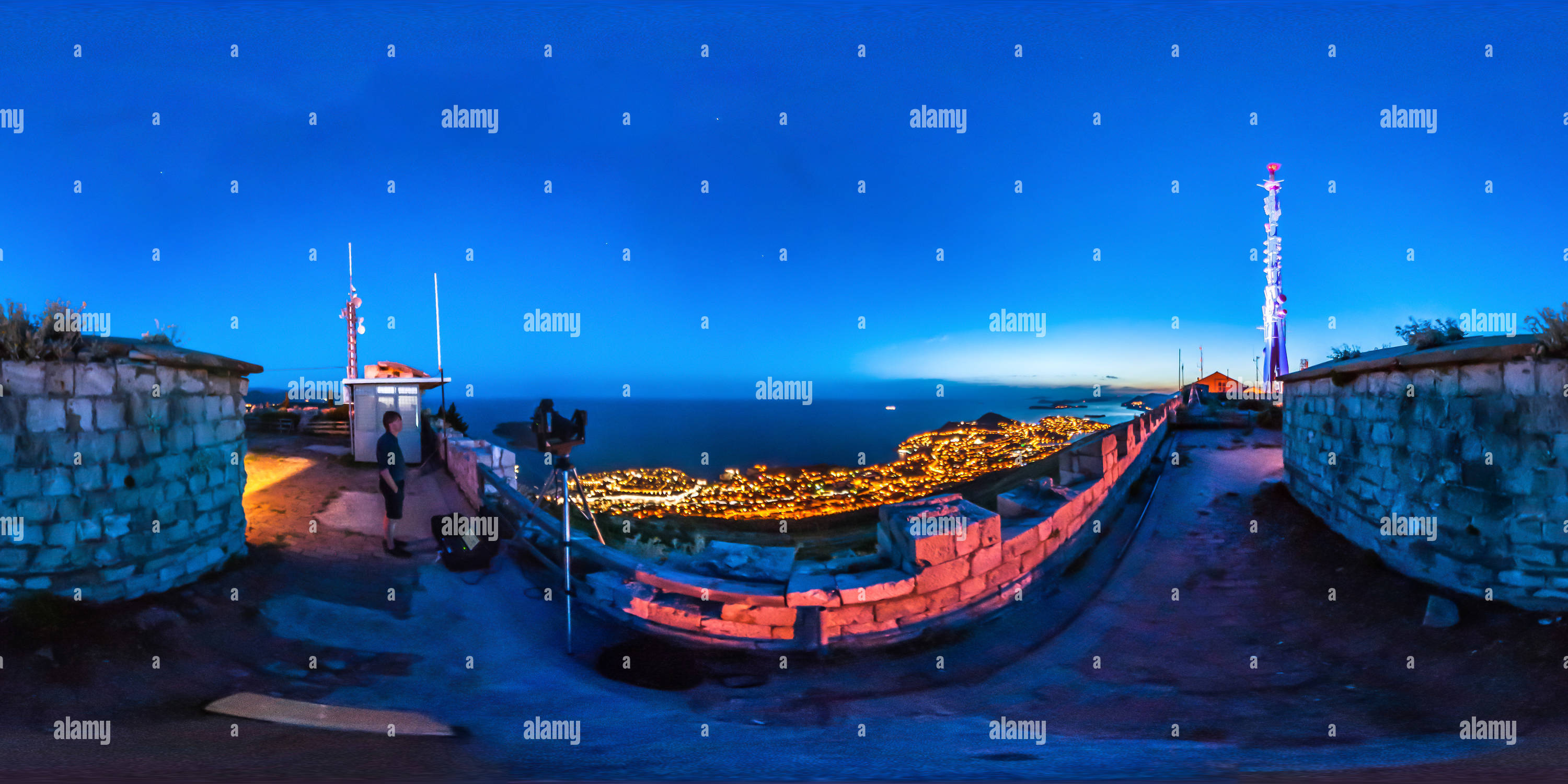 360° view of Gigapixel at Srđ Mountain - Alamy