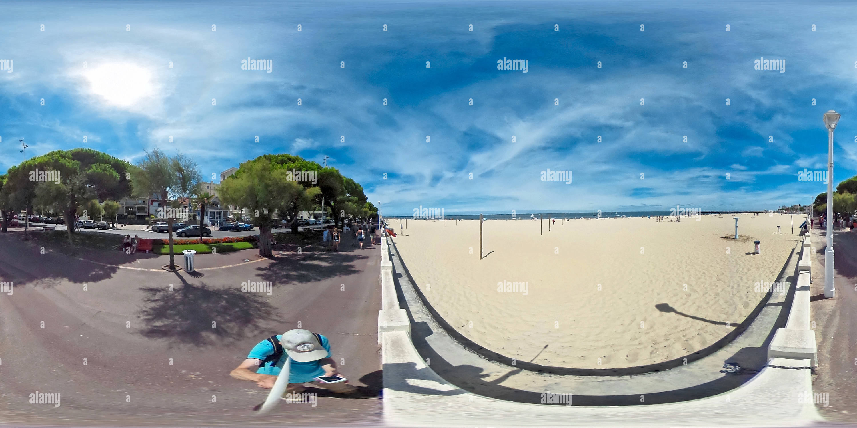 360° view of ARCACHON, le boulevard promenade et la plage n°1 - France ...