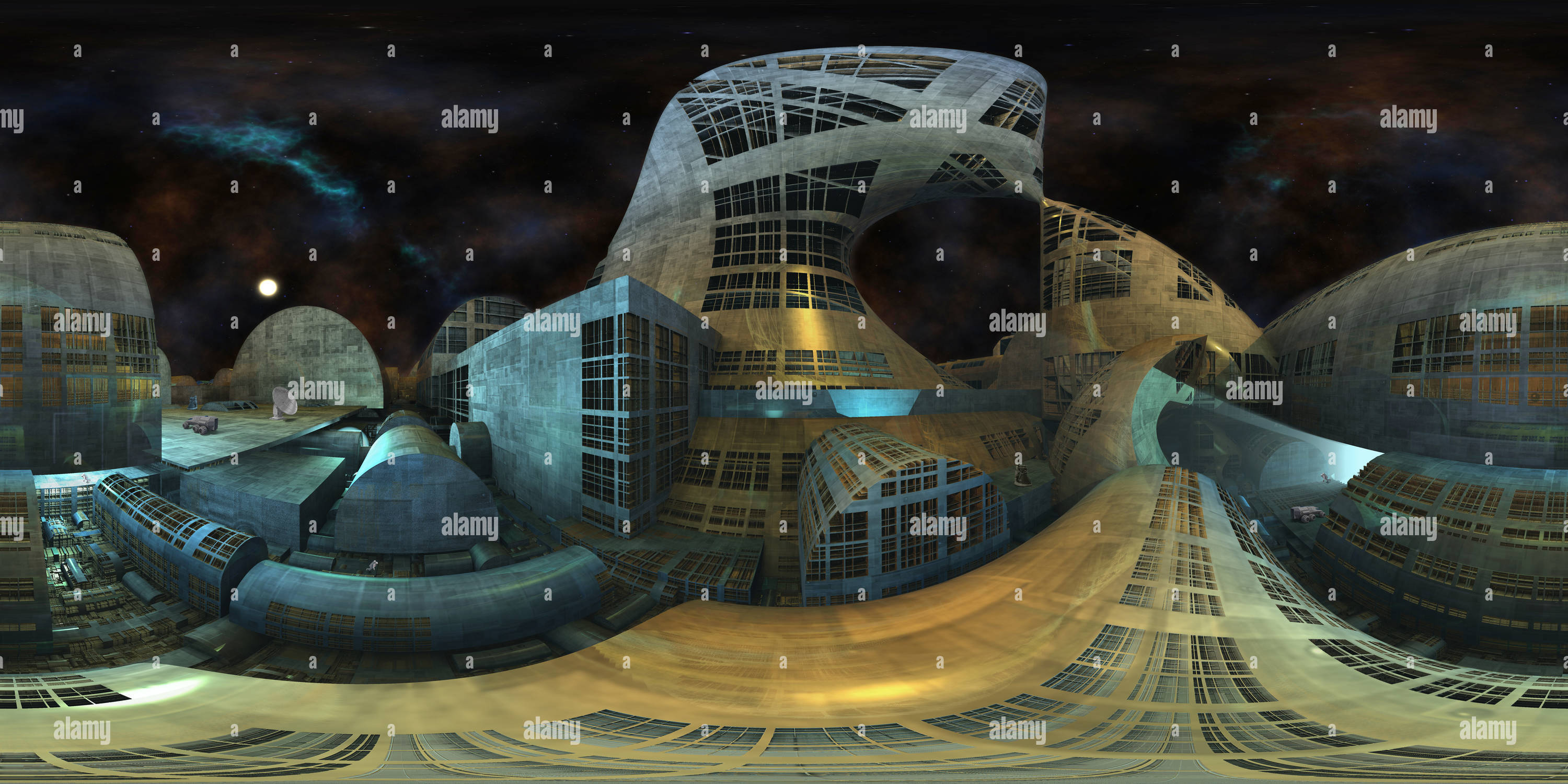 360° view of Cayley space complex - Alamy