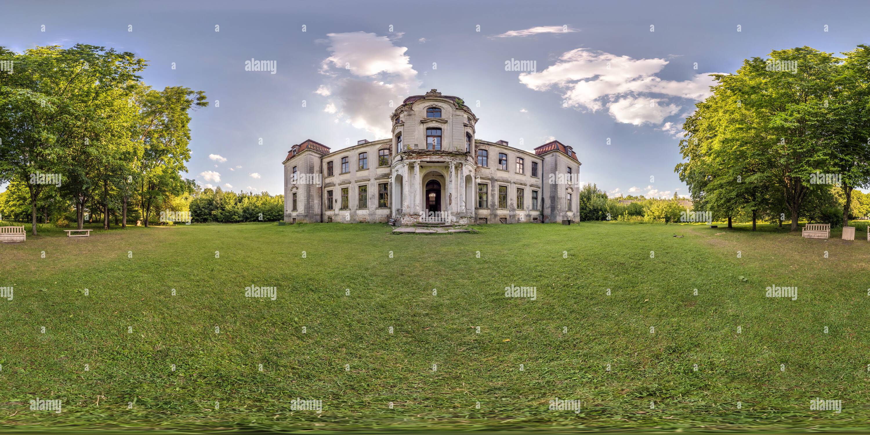 360° view of full hdri seamless spherical 360 panorama near old ...