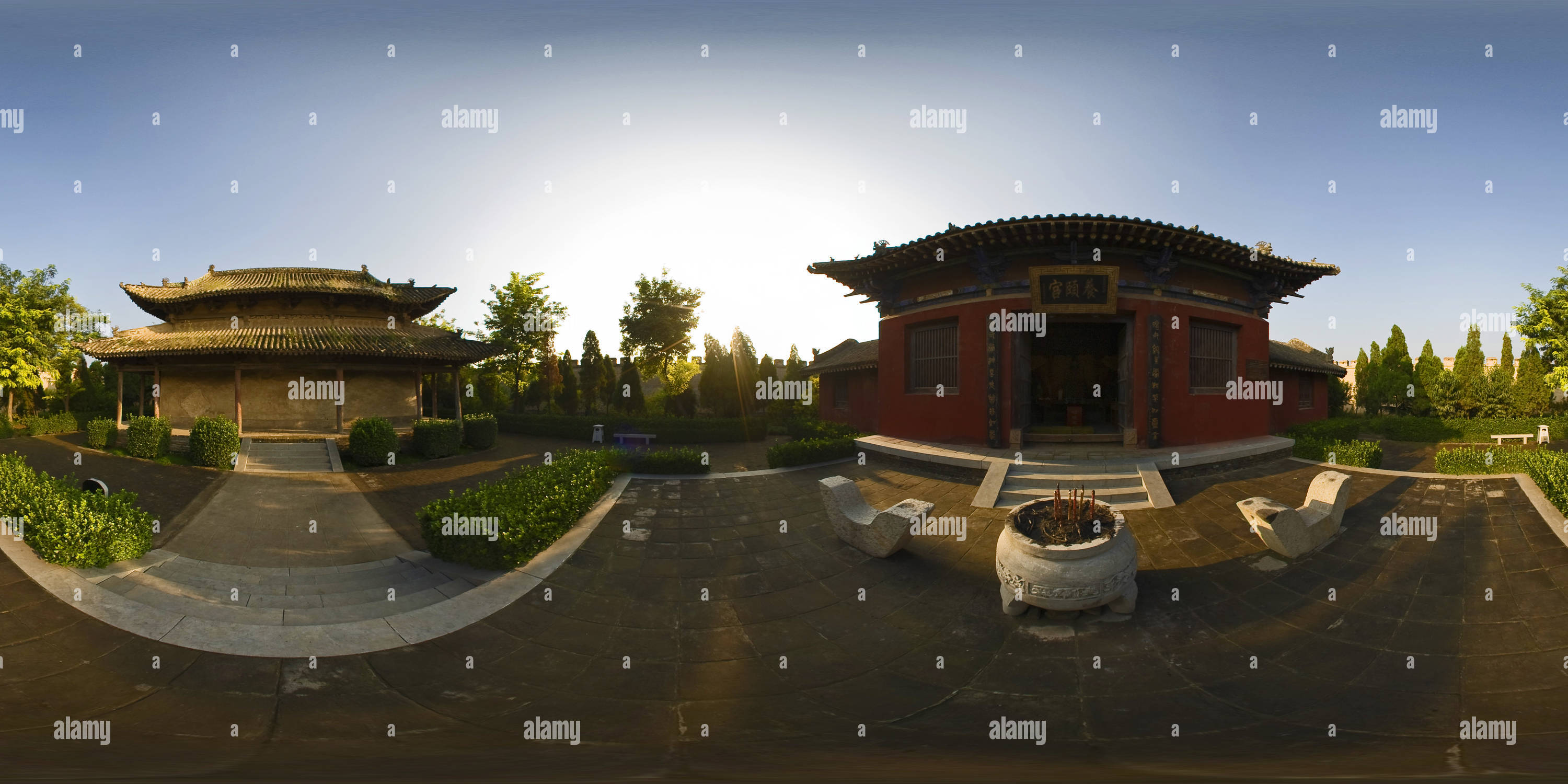 360° view of Yuncheng-Shundi mausoleum(Yang Yi Gong - Alamy