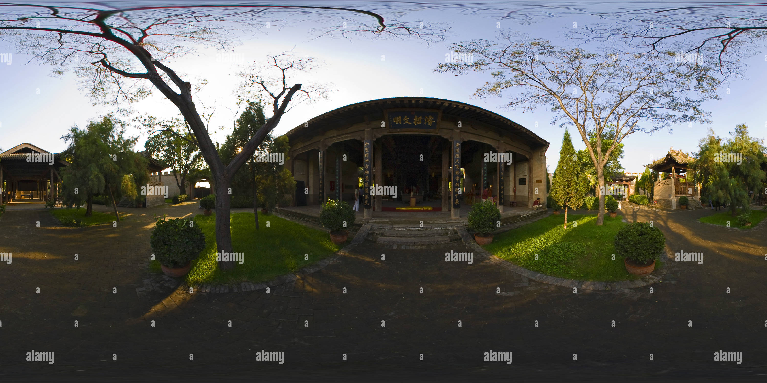 360° view of Yuncheng-Shundi mausoleum(Main hall - Alamy