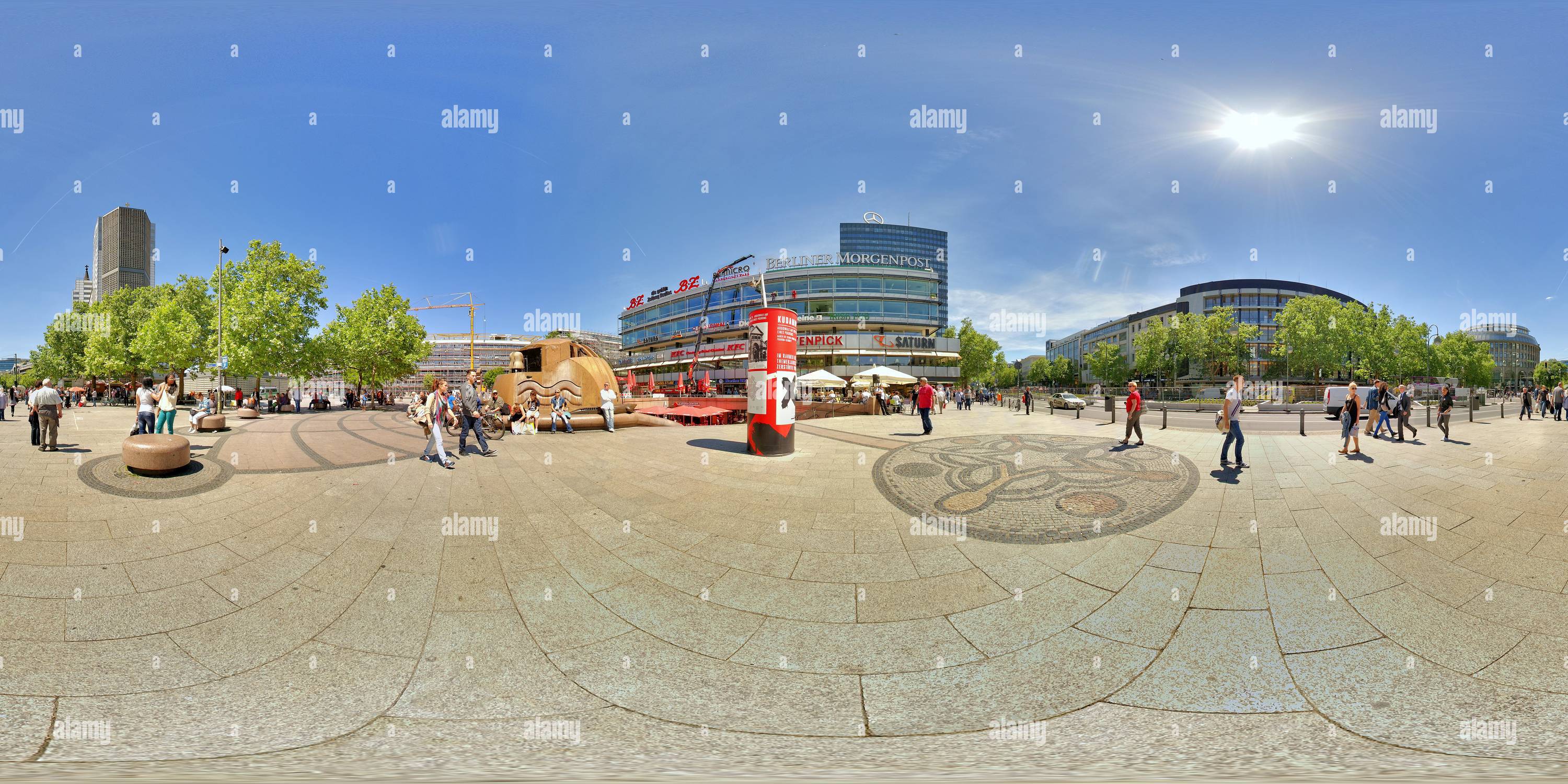 360° view of Berlin Europa Center - Alamy