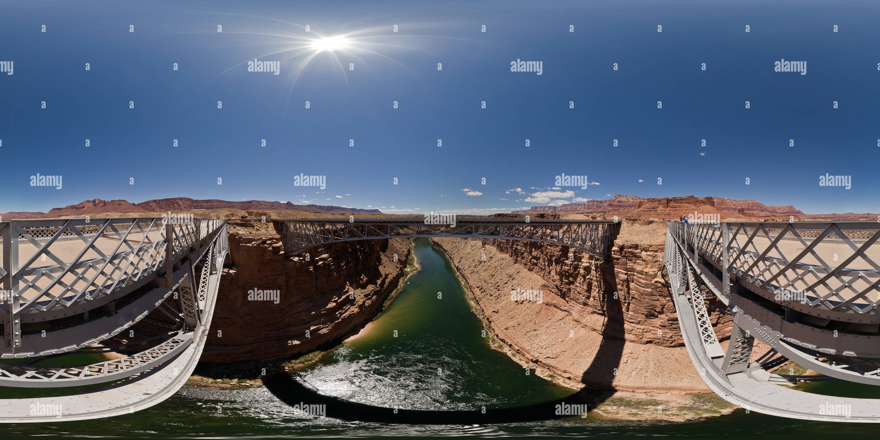 360° view of Navajo Bridges over Marble Canyon - Alamy