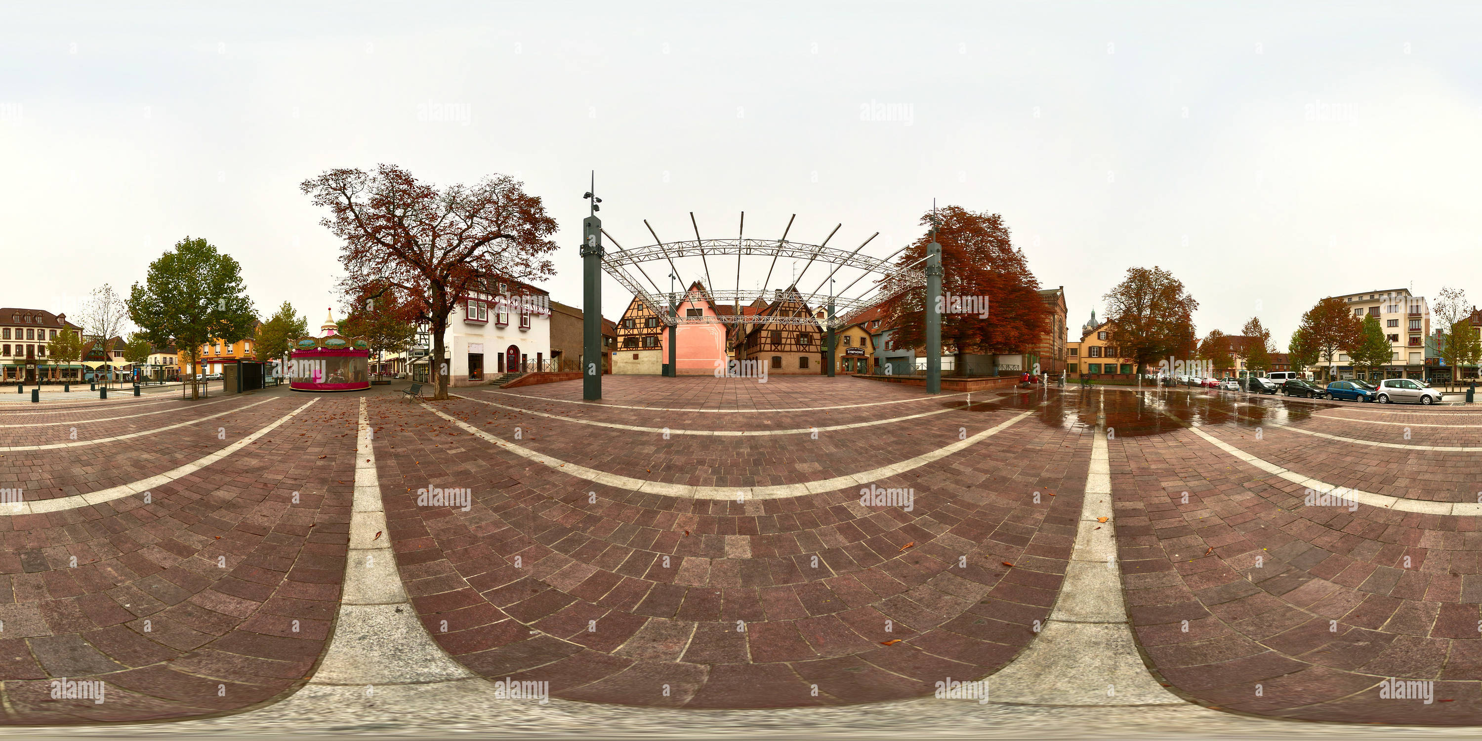 360° view of Square Albert Ehm, Selestat Alsace France 7157 - Alamy