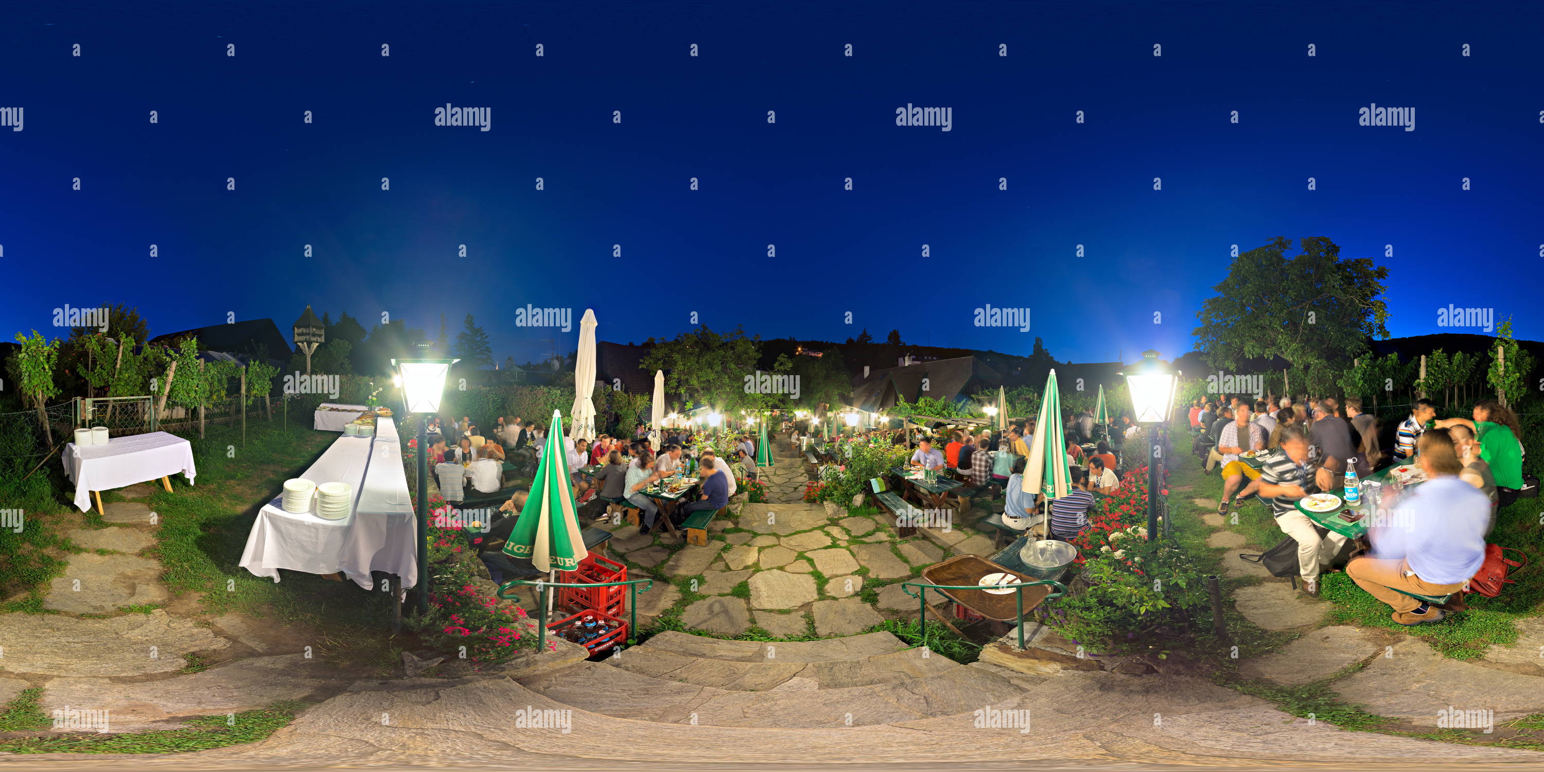 360° view of Heurigen Fuhrgassl-Huber, Vienna, Austria - Alamy