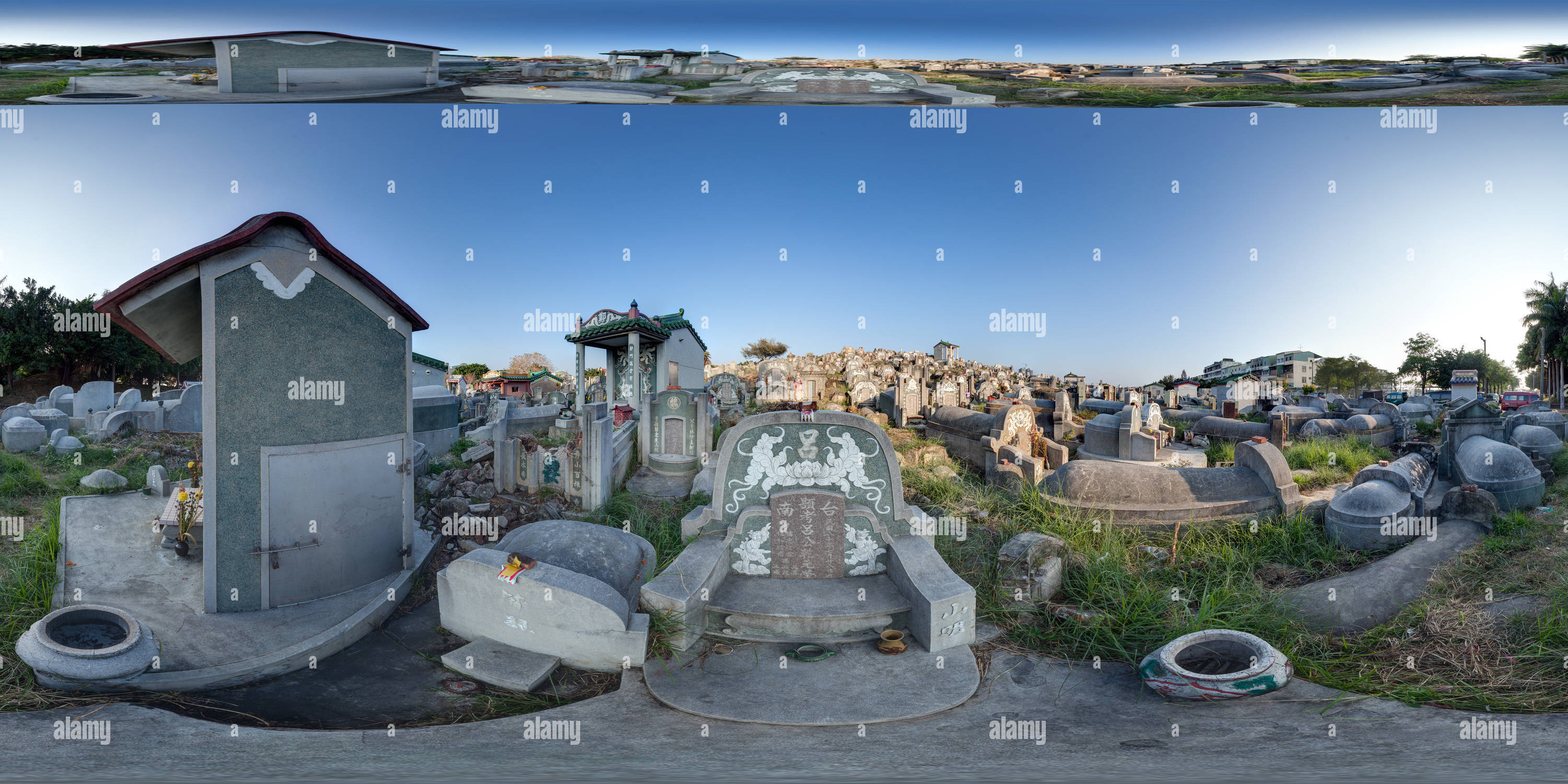 360° view of Tainan - cemetery -2 - Taiwan -2013 - Alamy