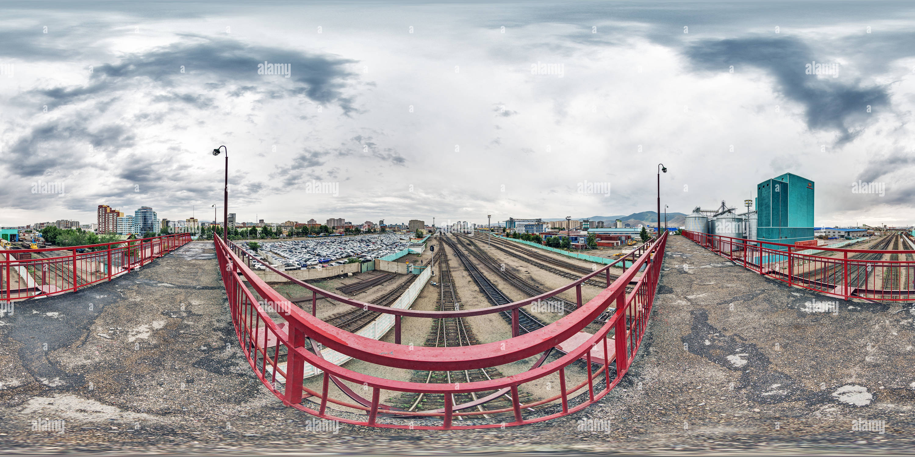 360° view of Ulaan Bataar Railway Line near Main Station - Alamy