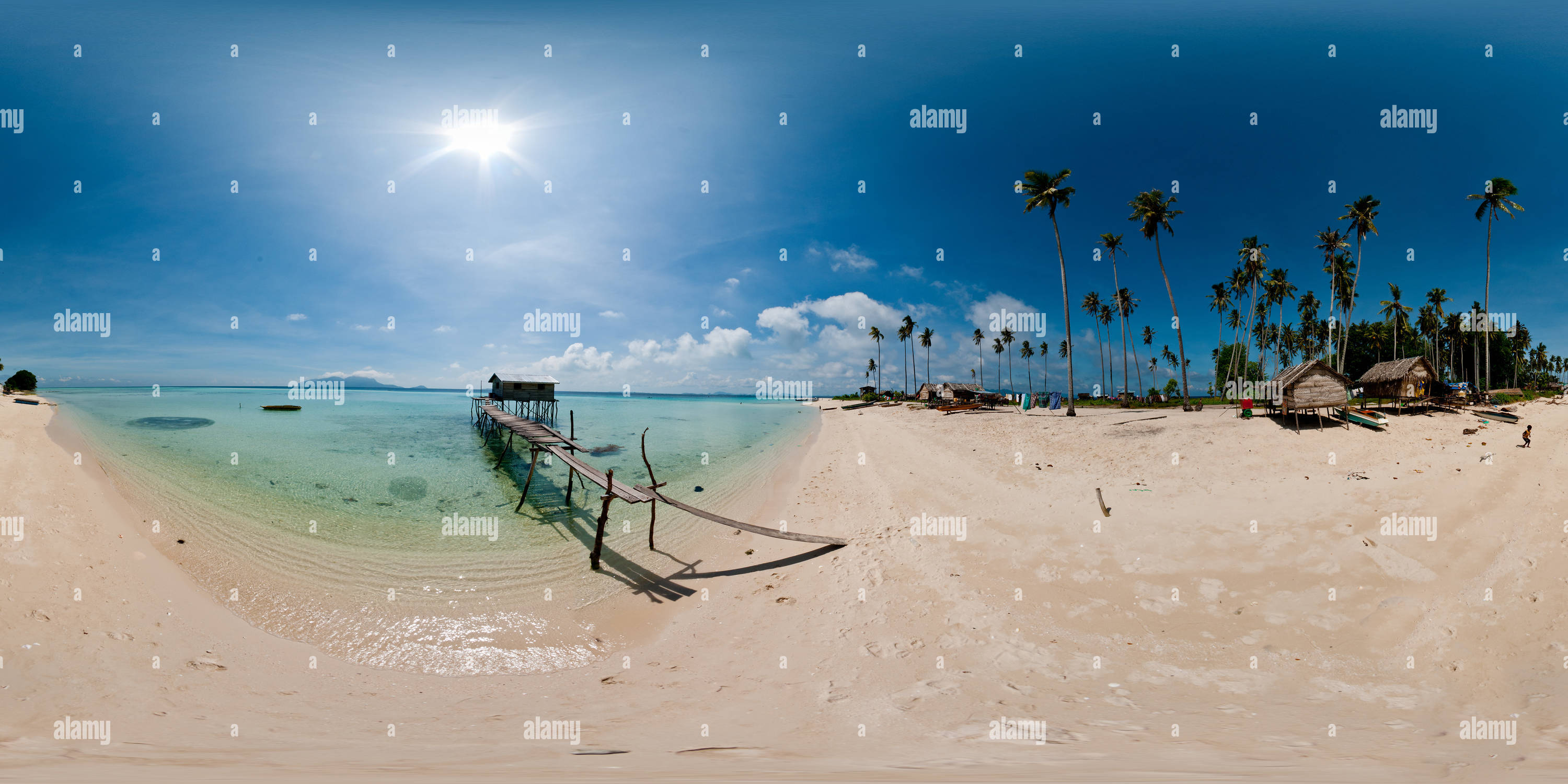 360° view of Pandanan Island -Celebes Sea - Alamy
