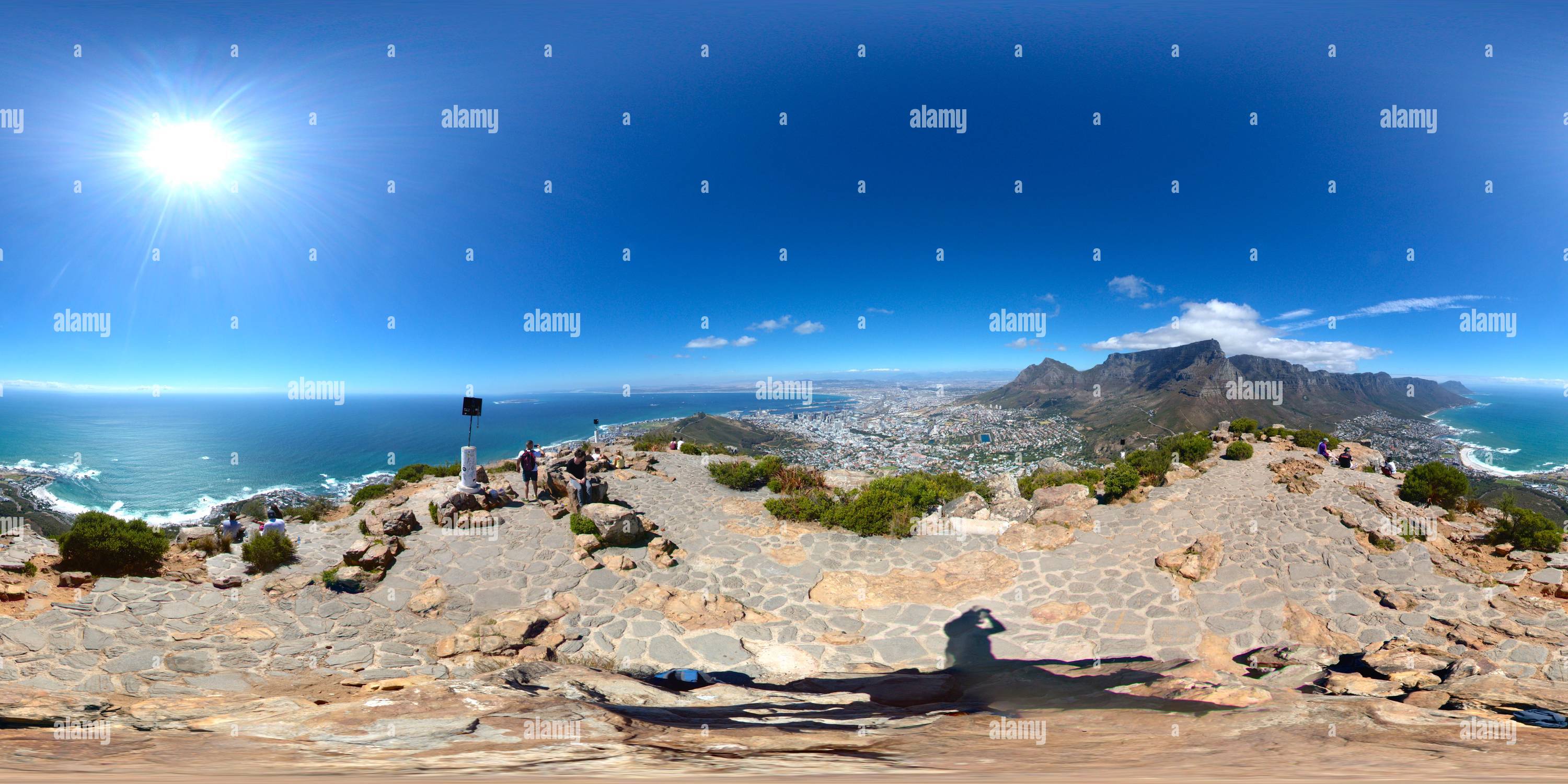 360° view of Top of Lions Head - Alamy