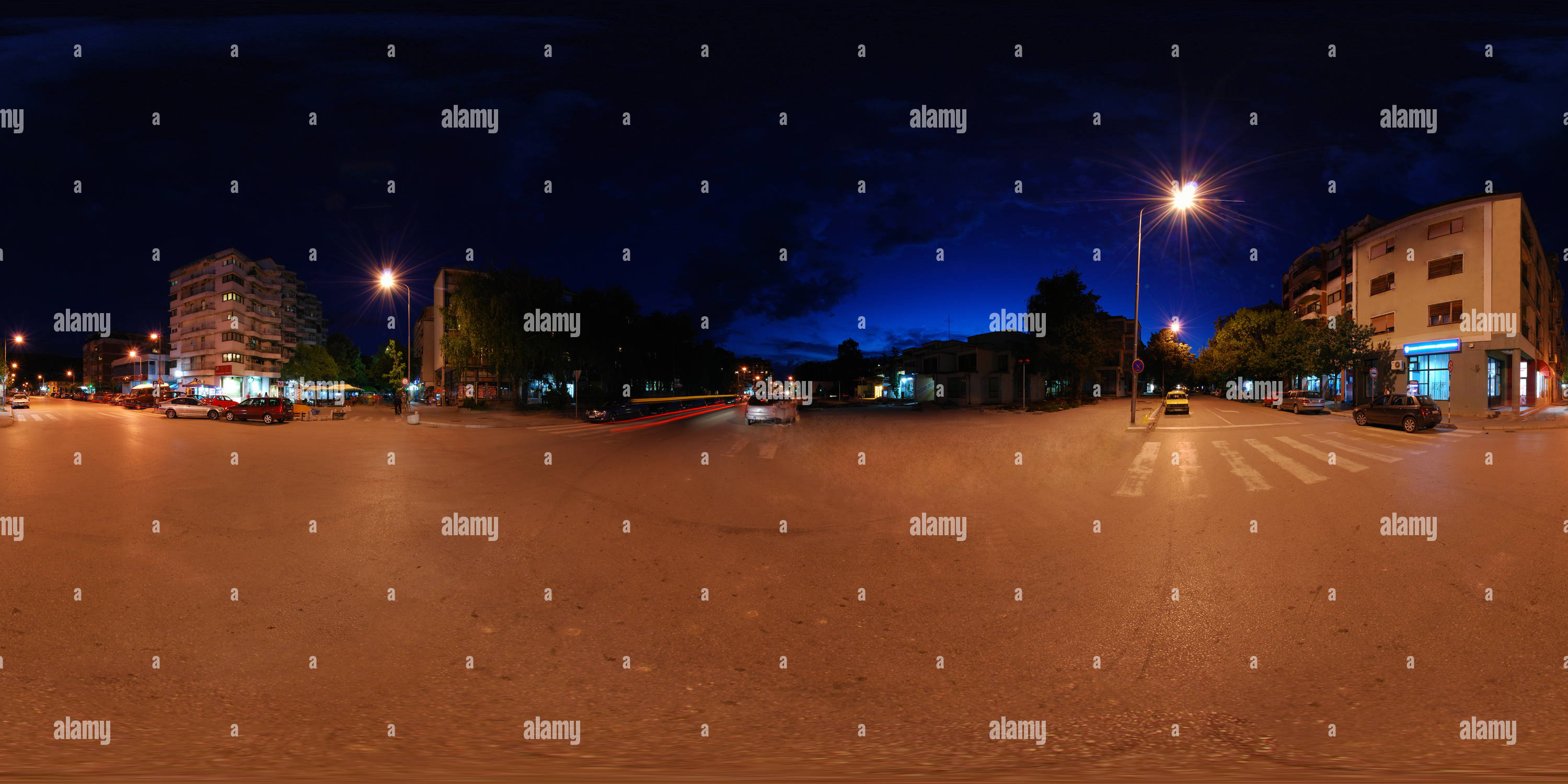 360° view of Aleksinac [night scene] - Alamy