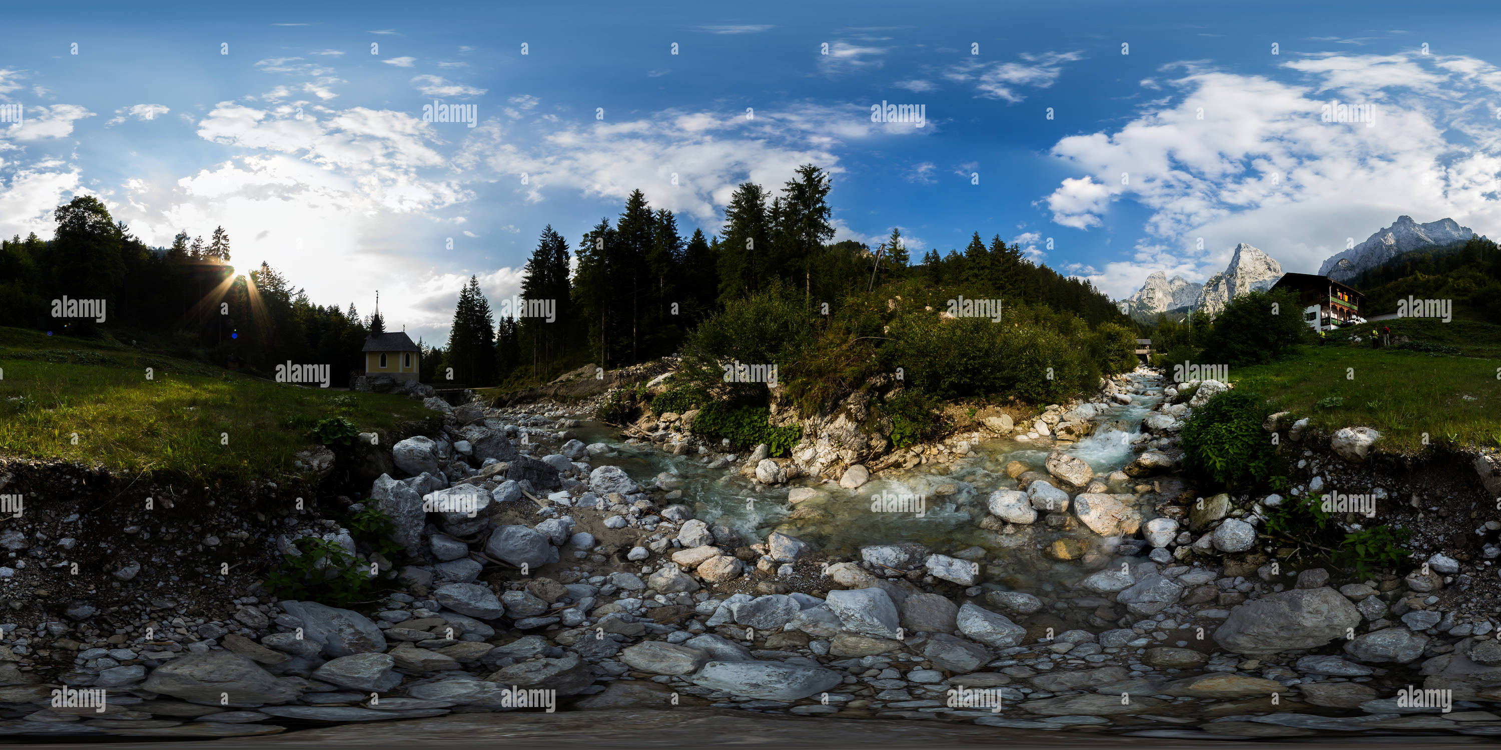 360° view of Hinerbärenbad am Kaiserbach - Alamy