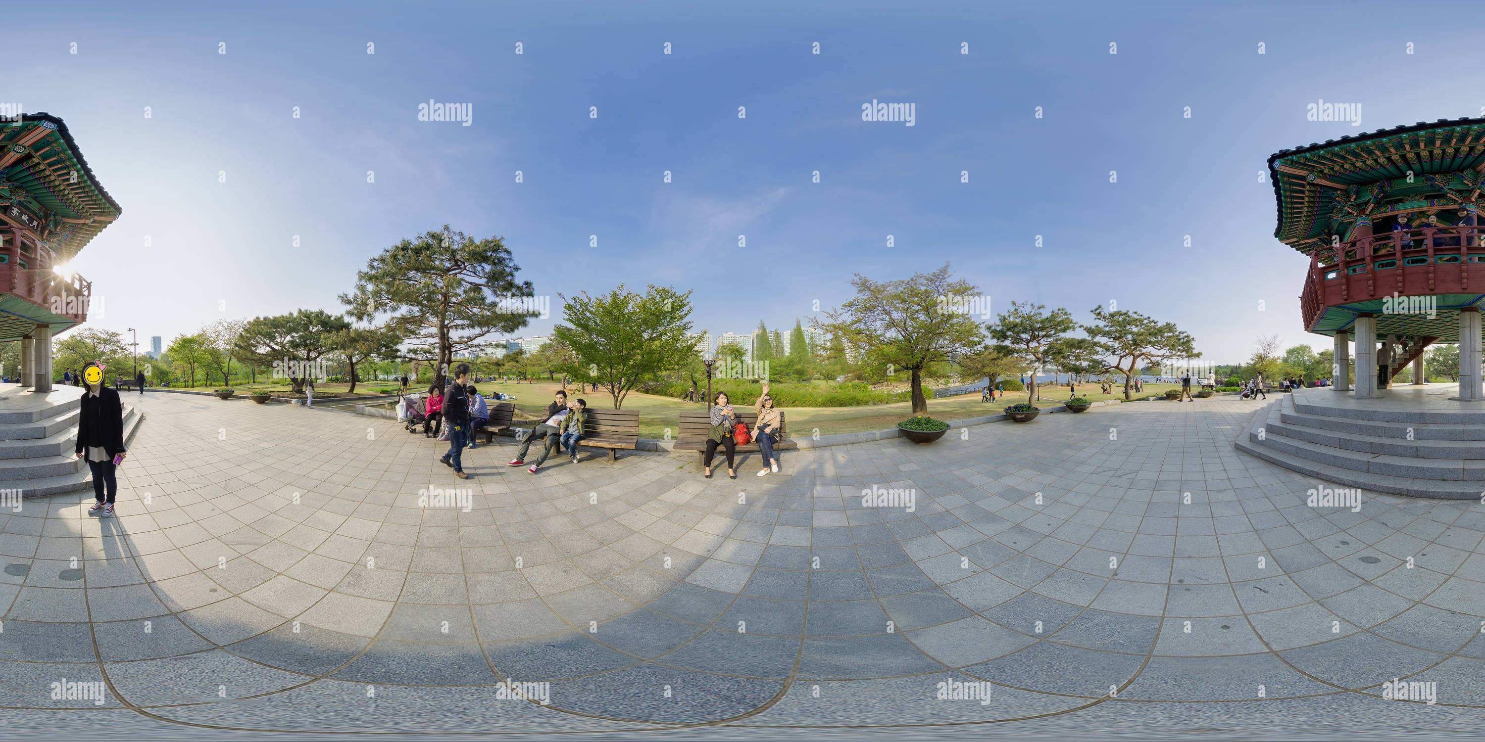 360° view of Ilsan Lake Park 월파정 - Alamy