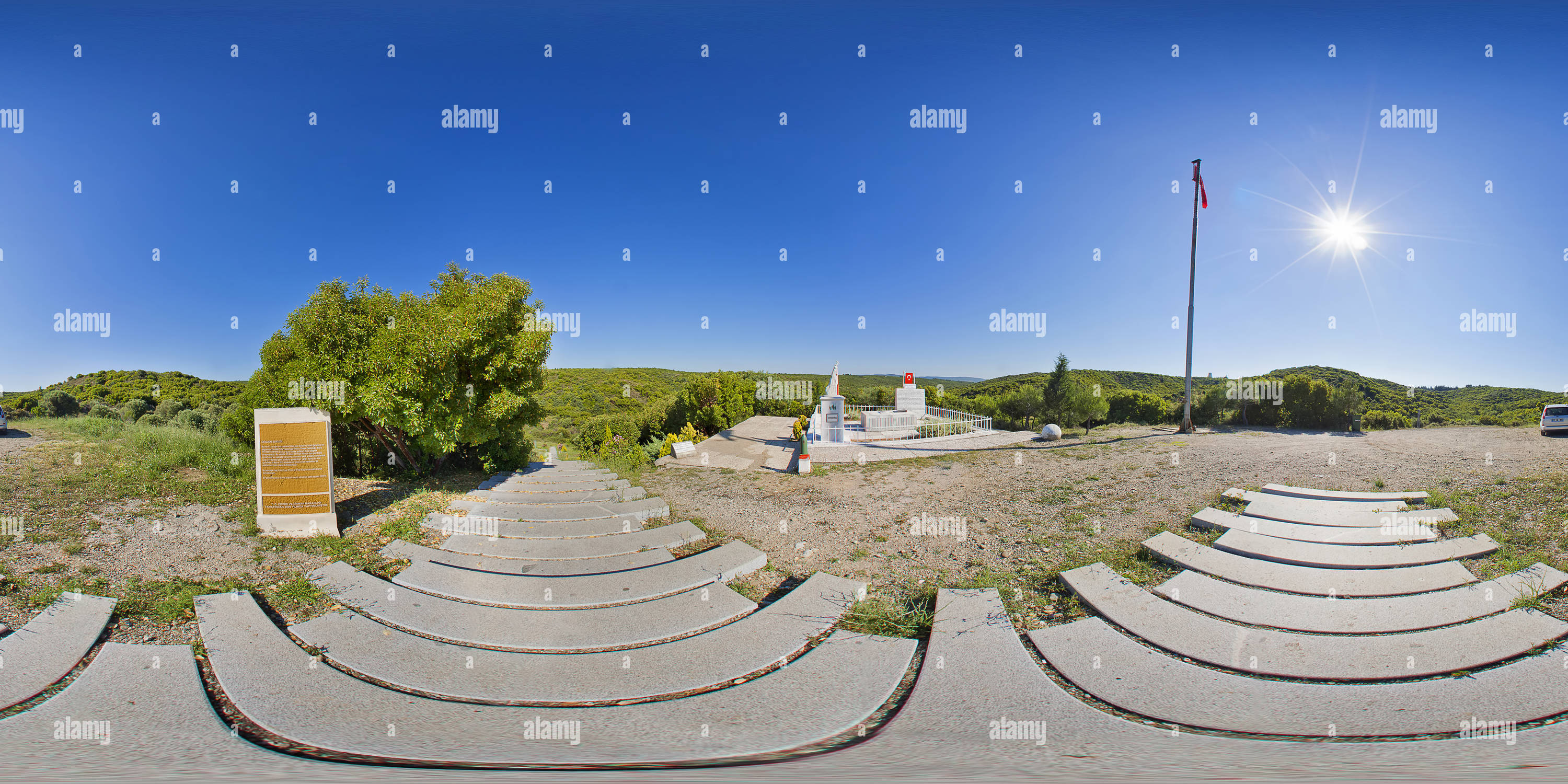 360° view of Çataldere ve Yarbay Hüseyin Avni Şehitliği - Alamy