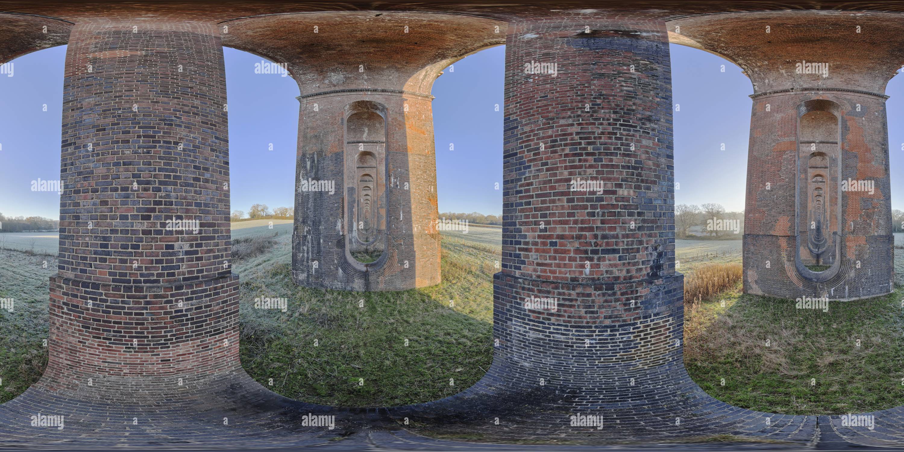 360° view of Ouse Valley (Balcombe) Viaduct - Alamy