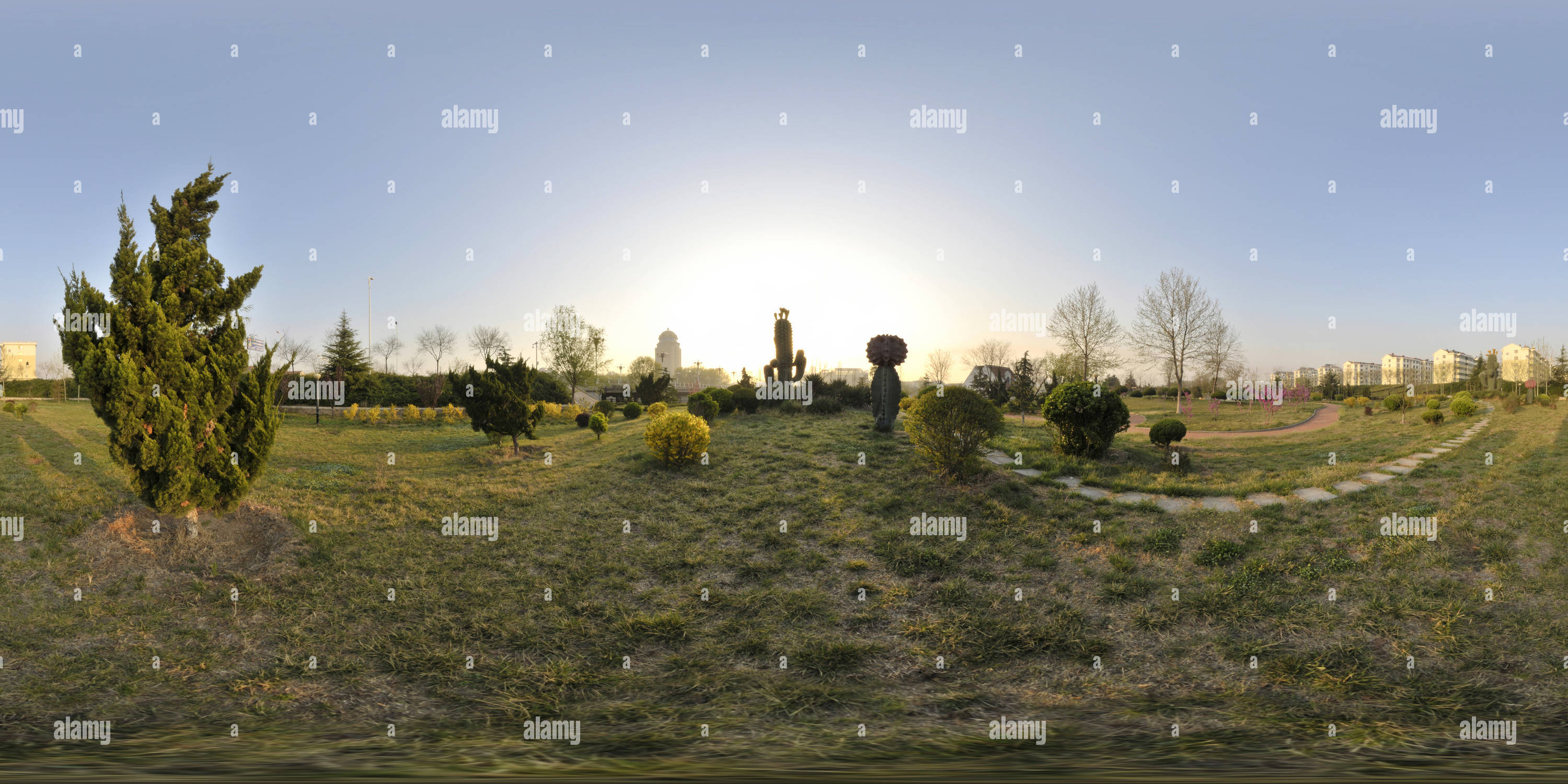 360° view of Xian River Park (373) 蚬河公园 - Alamy