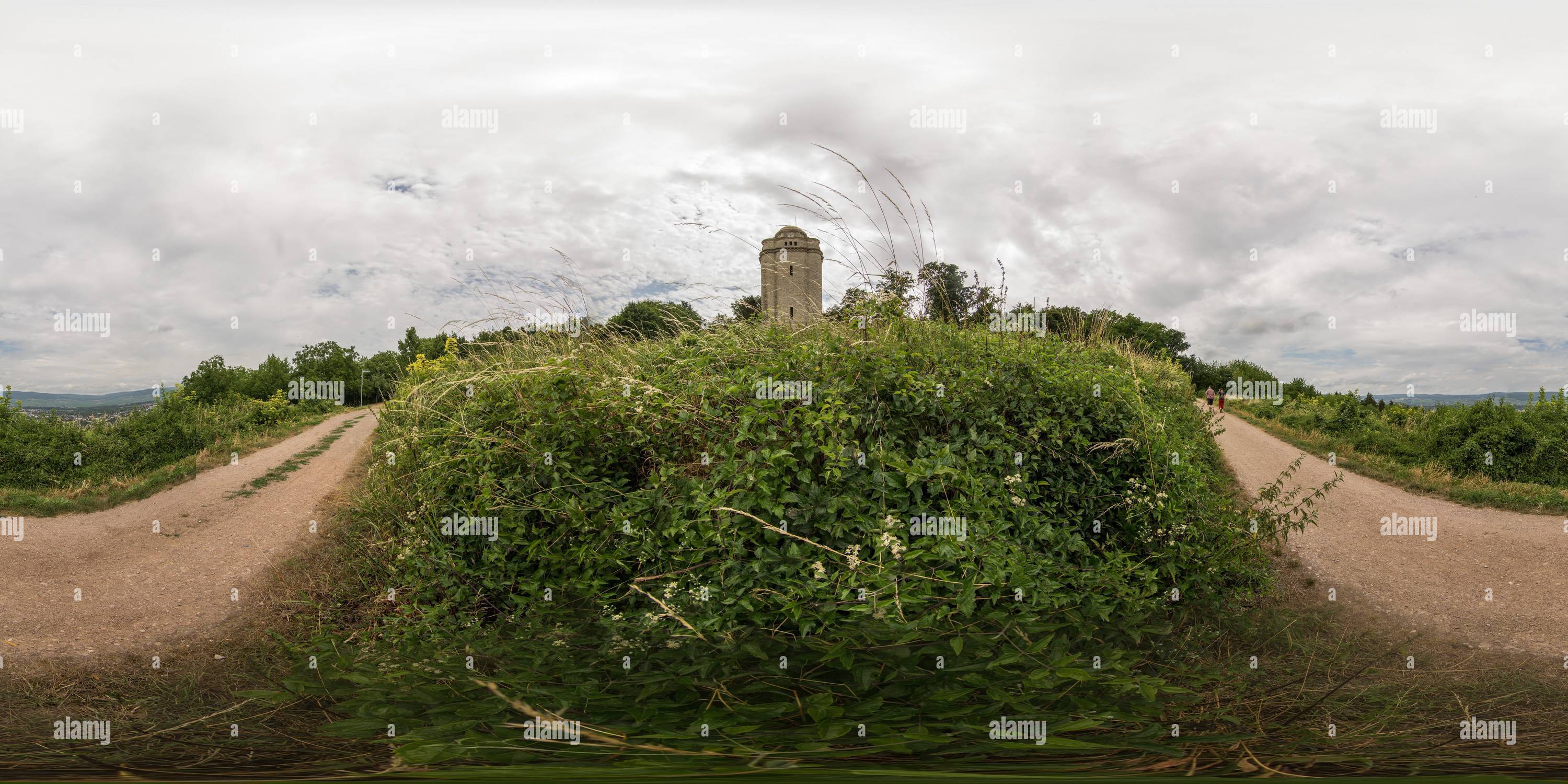 360° view of The Bismarcktower near Ingelheim - Alamy