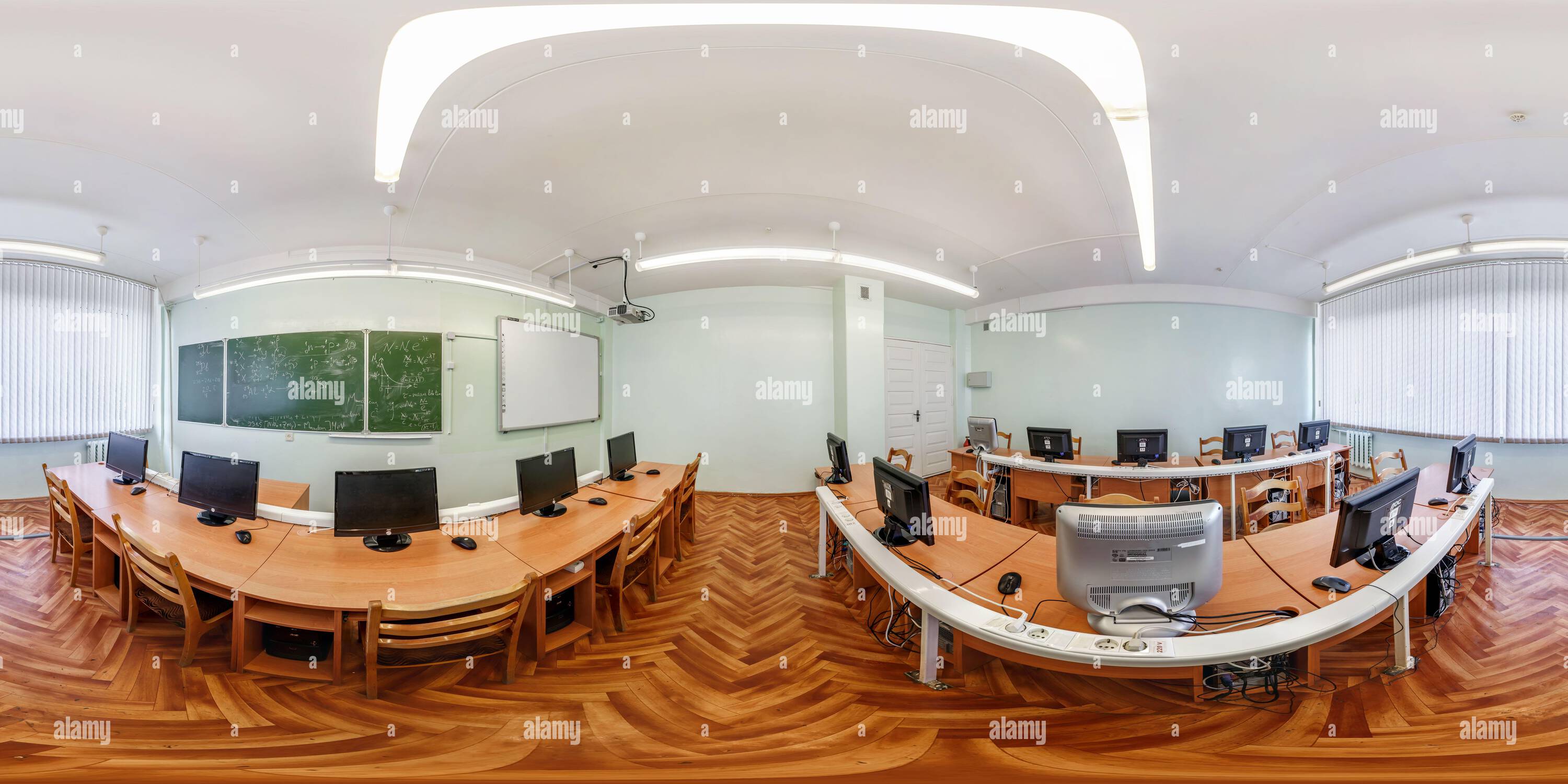 360° view of MINSK, BELARUS - JANUARY 2021: hdr 360 panorama interior ...