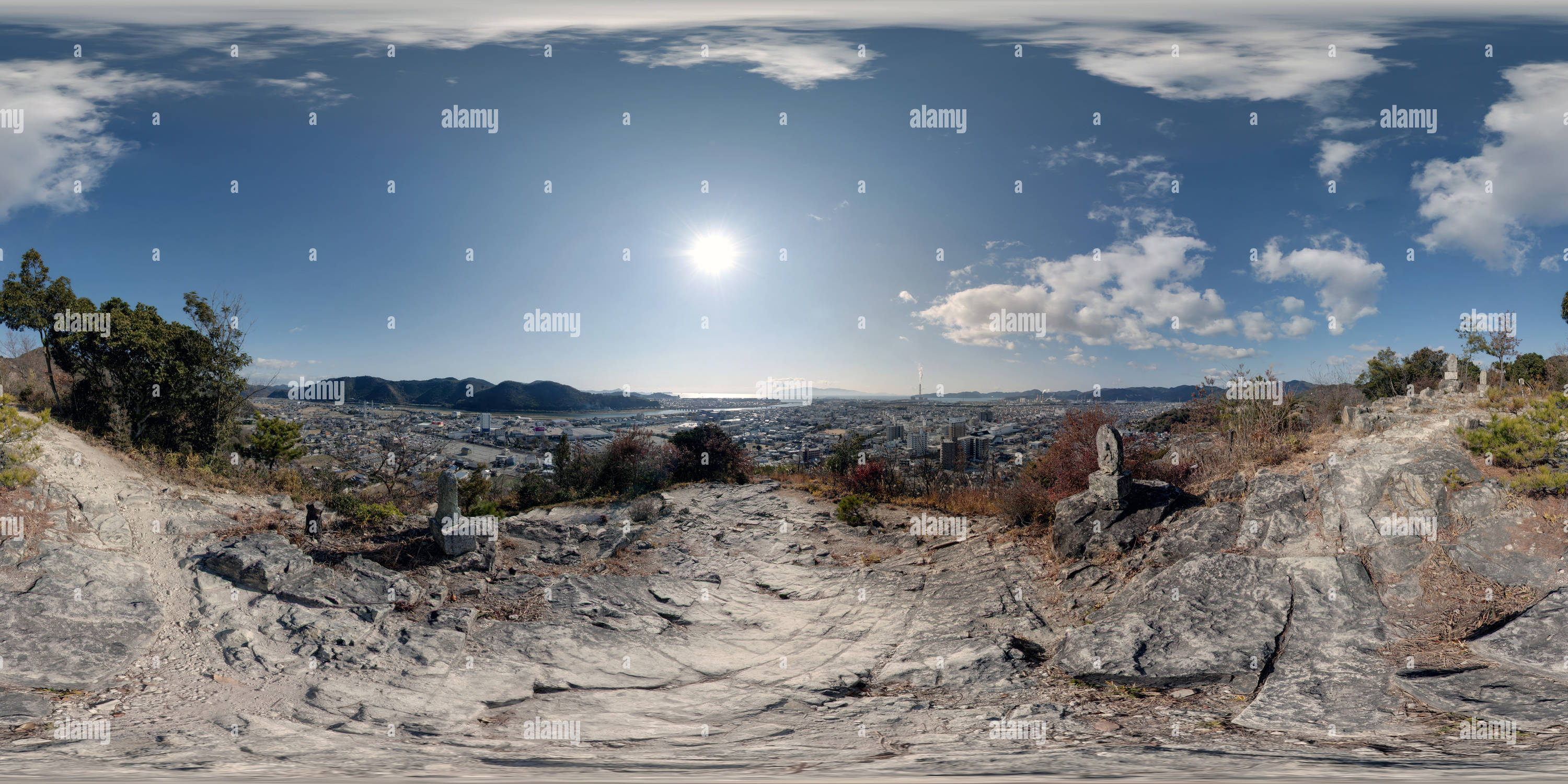 360° view of View from the Trail to Mt.Otakadai in Akou, Japan - Alamy