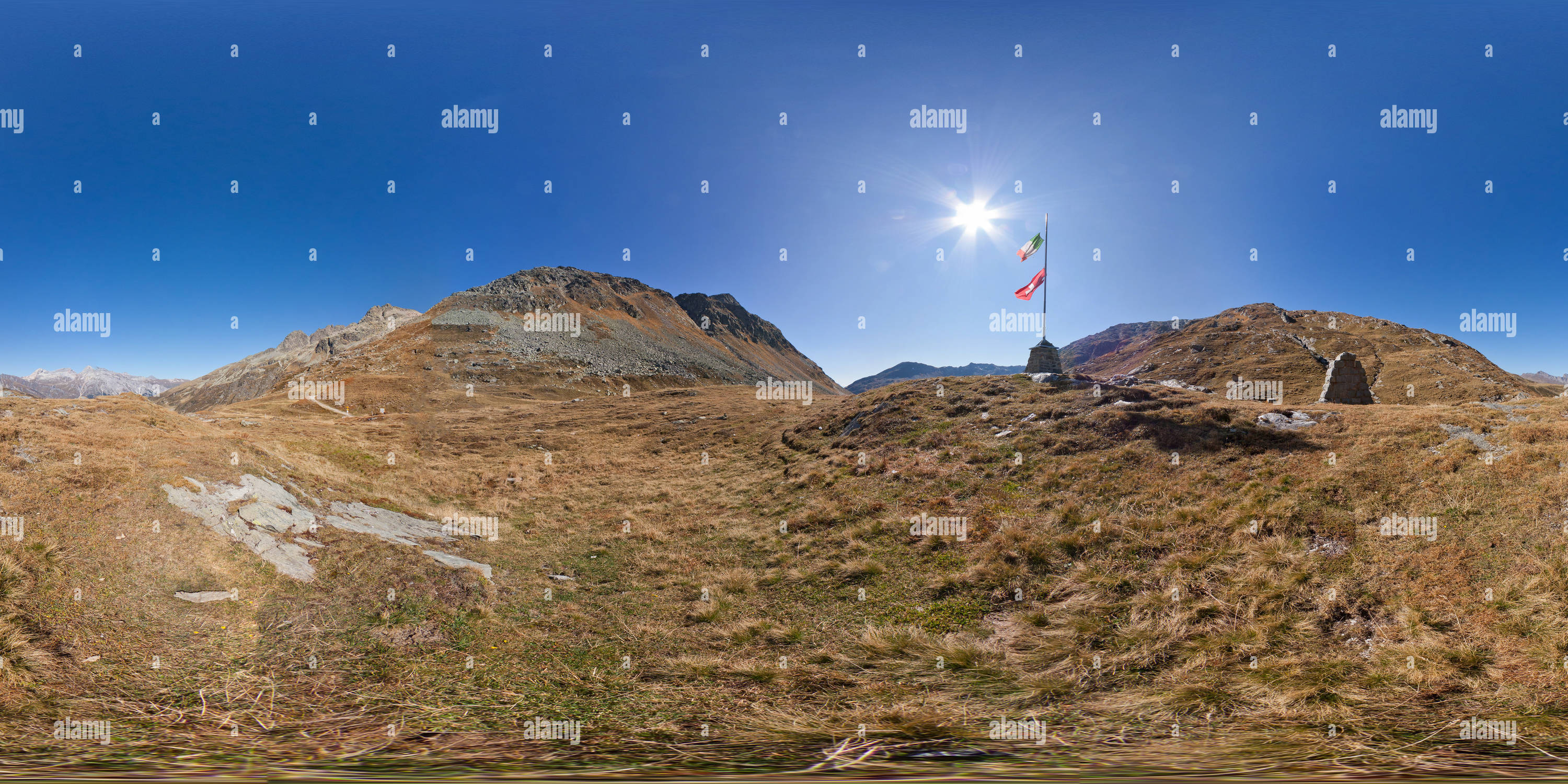 360° view of Passo dello Spluga - Alamy