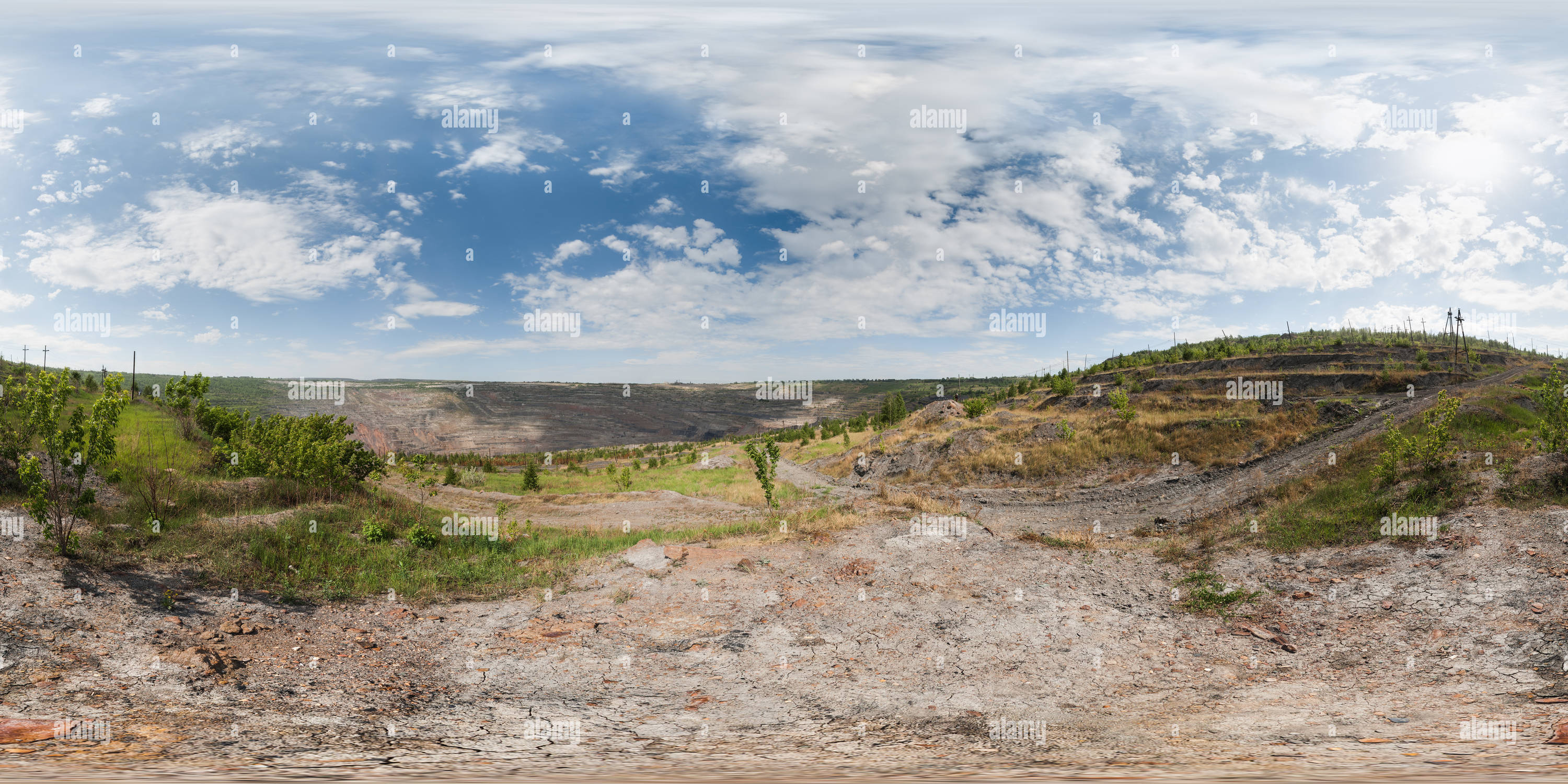 360° view of Korkinsky coal mine - Alamy