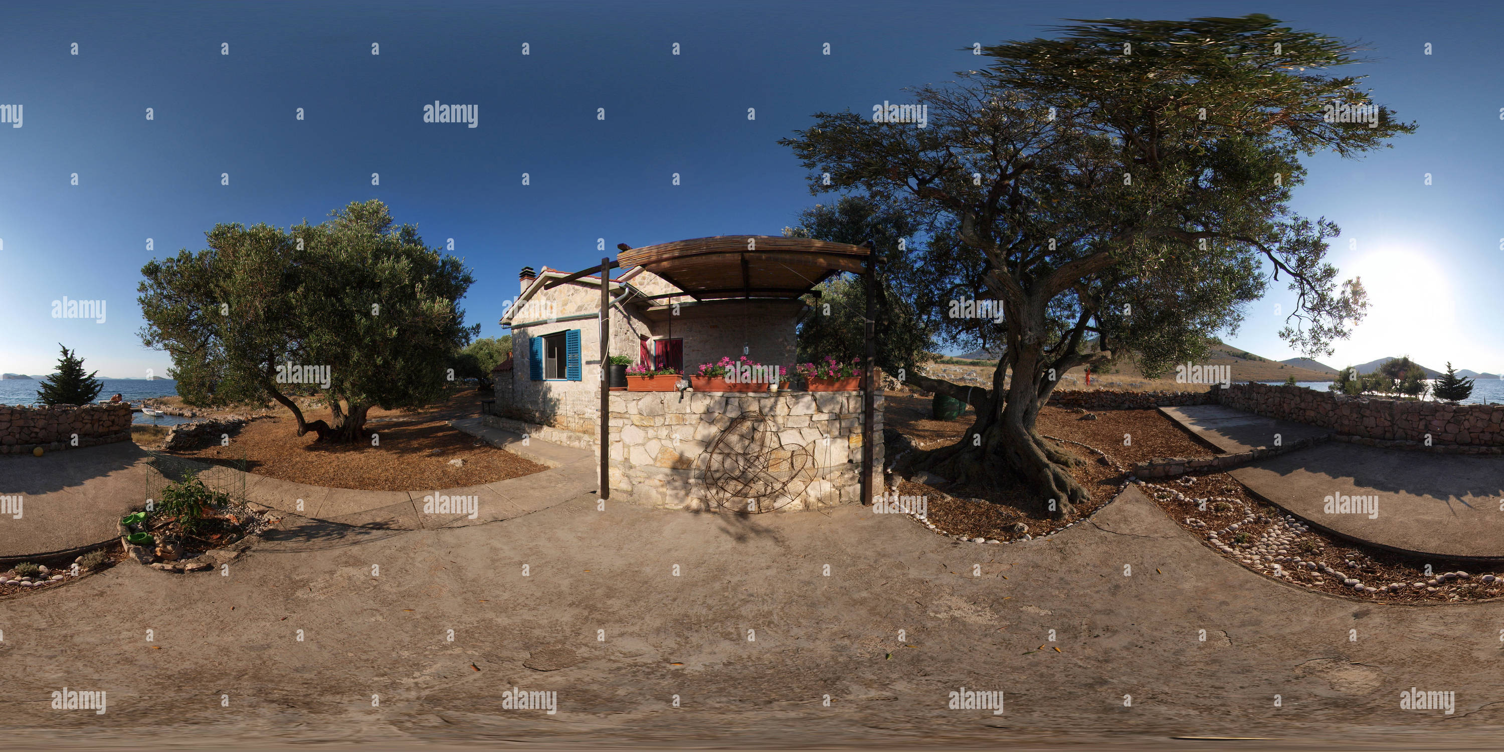 360° view of House Samica on island Kornat - Alamy