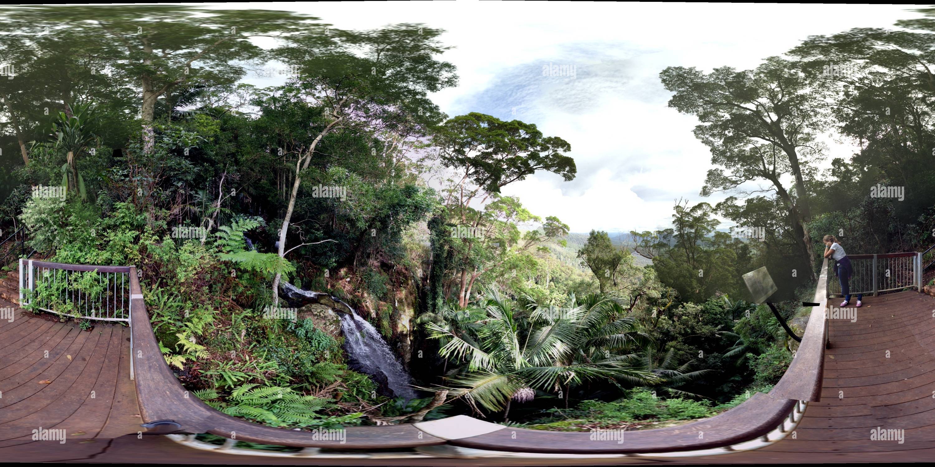 360° view of Witches Falls outlook, Mount Tambourine, Queensland - Alamy
