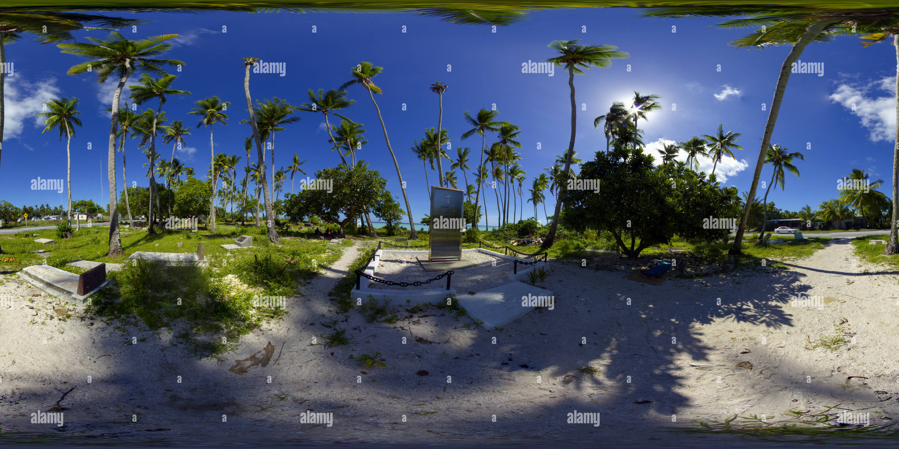 360° view of WW II : Betio Memorial - Tarawa - 15 October 1942 - Alamy