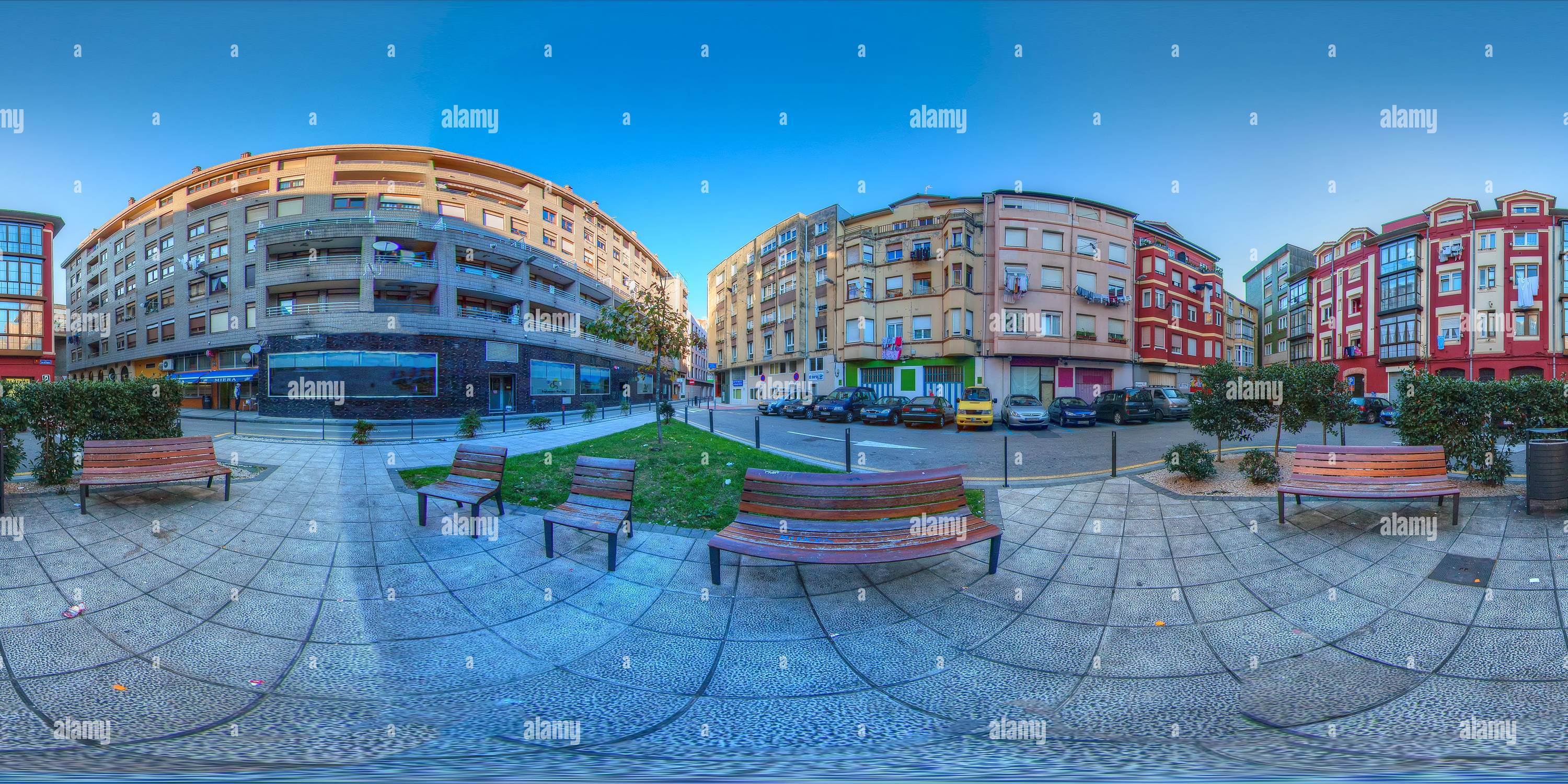 360° view of Santander, Plaza del Progreso - Alamy