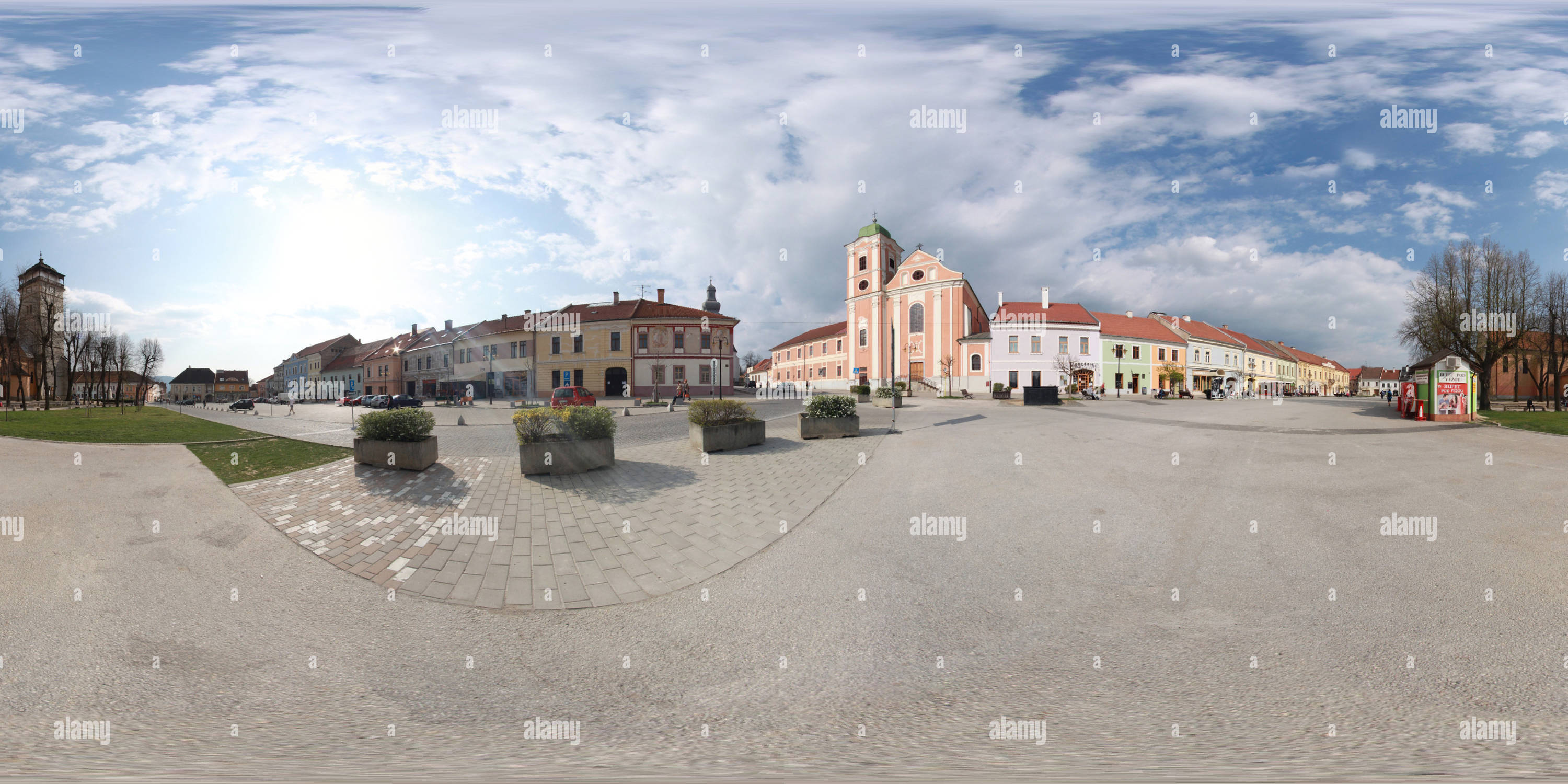 360° view of Rožňava, námestie baníkov - Alamy