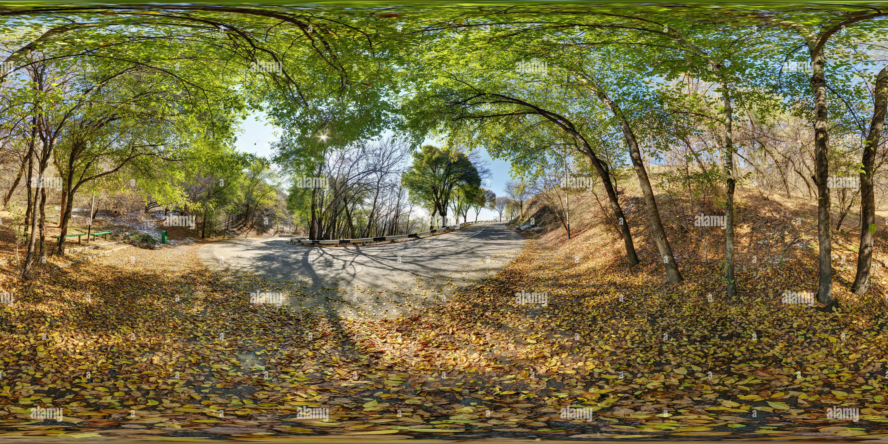 360° view of Road to Kok-Tobe - Alamy