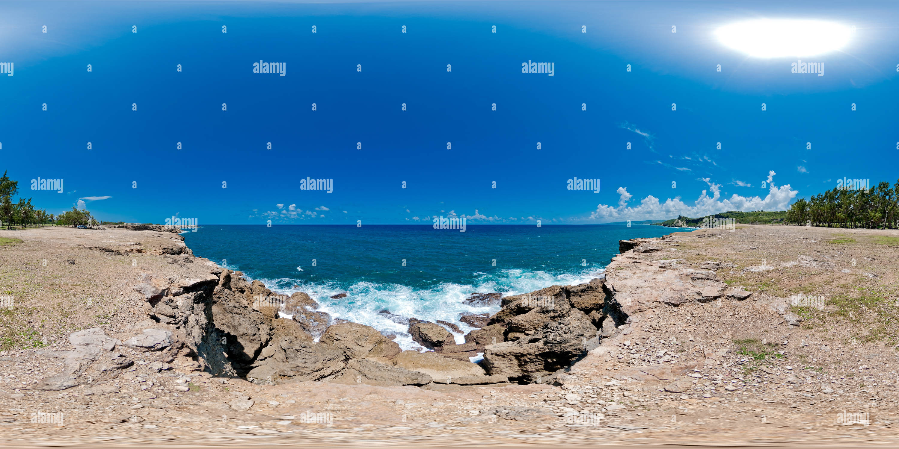 360° view of Cliff near Cove Bay - Alamy