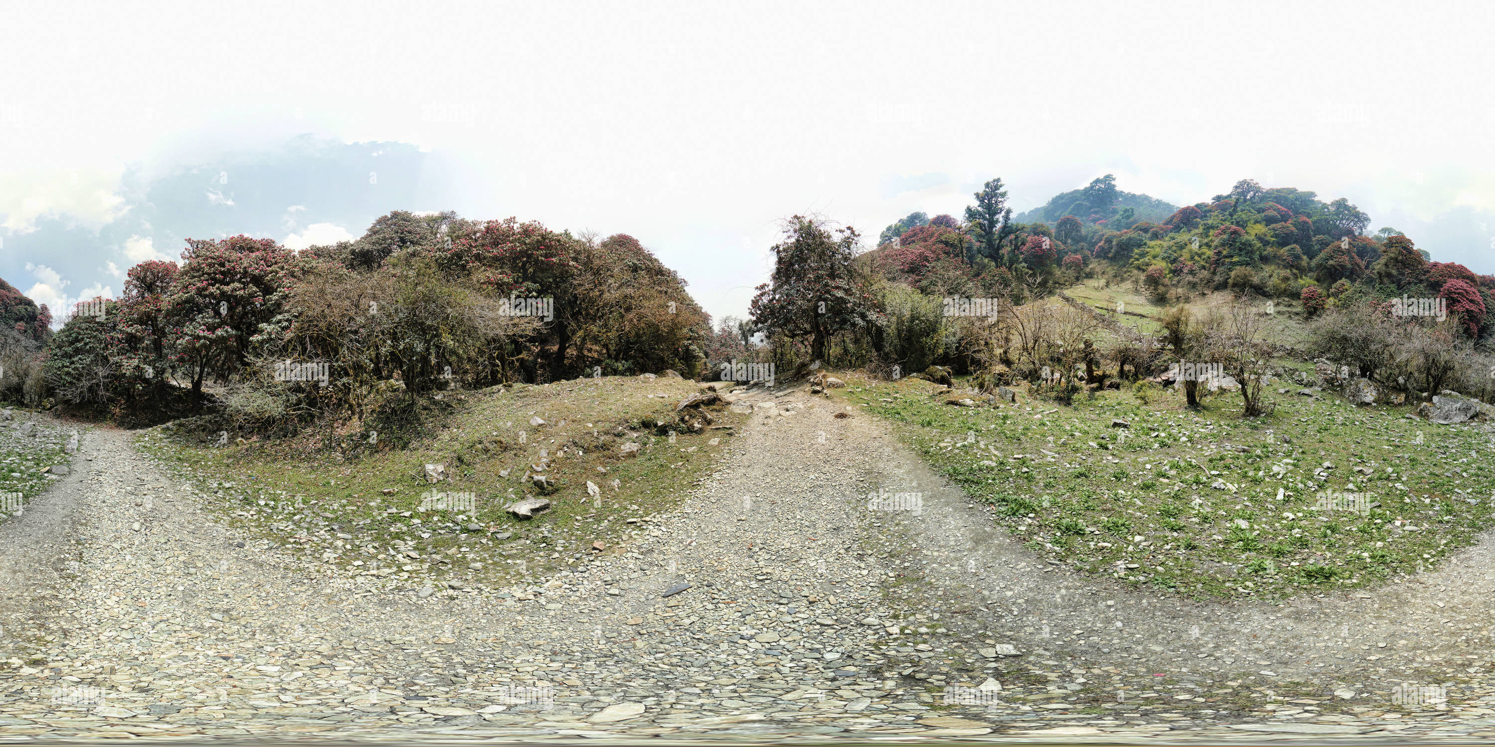 360° view of Himalayan Valley, Nepal - Alamy