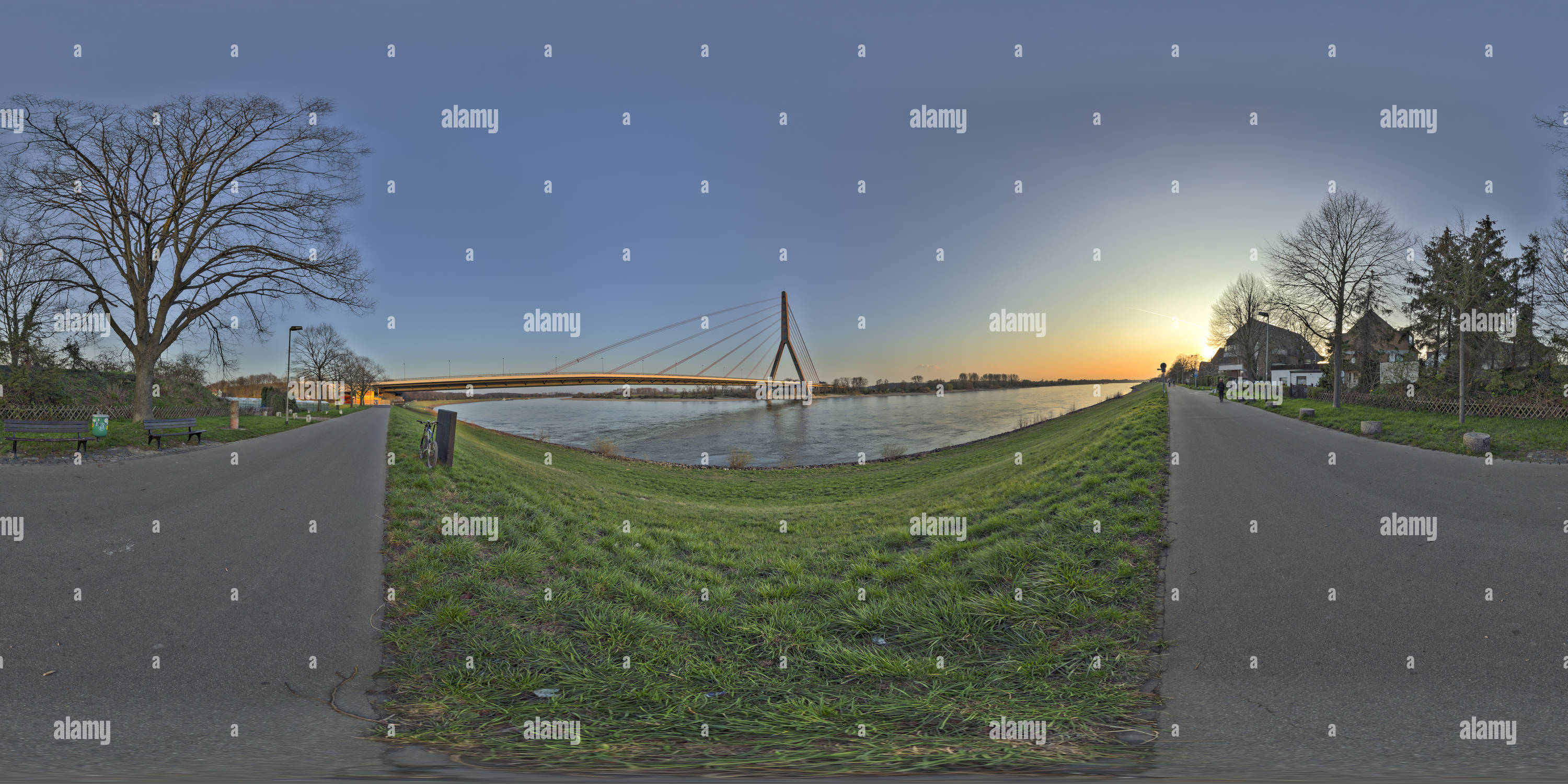 Flehe bridge germany hi-res stock photography and images - Alamy